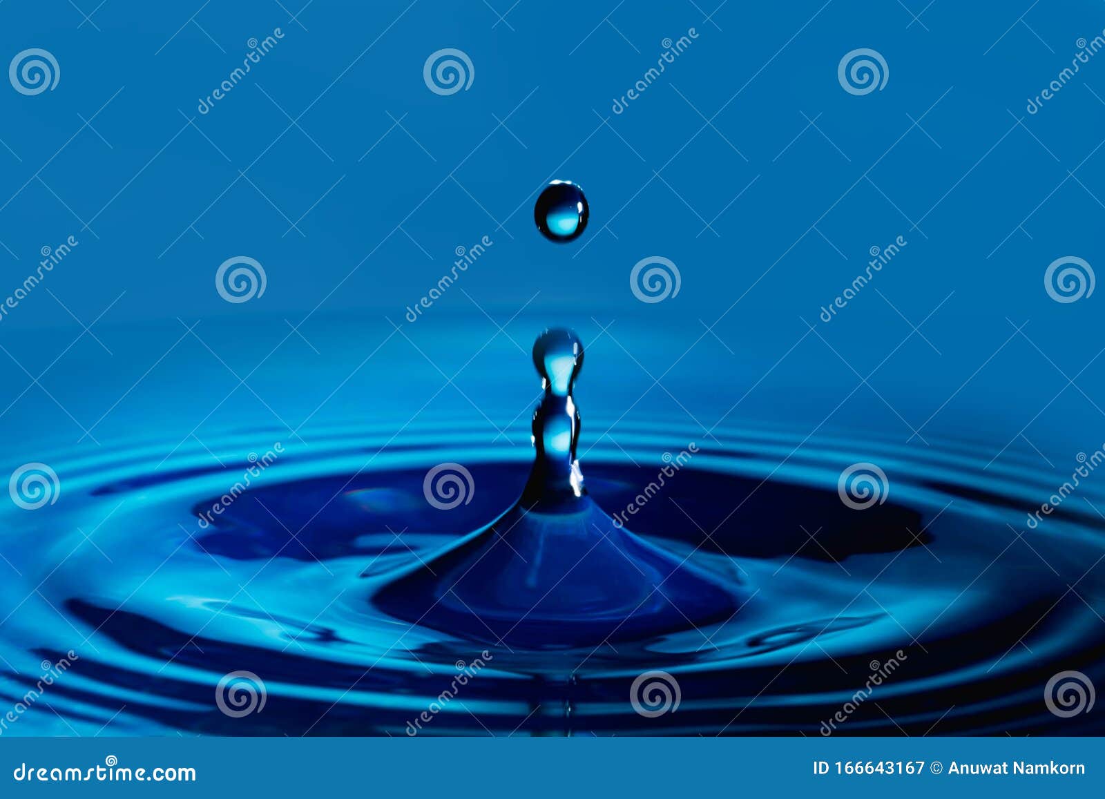 Water Drop Splash in a Glass Cup Stock Image - Image of cool, wave ...