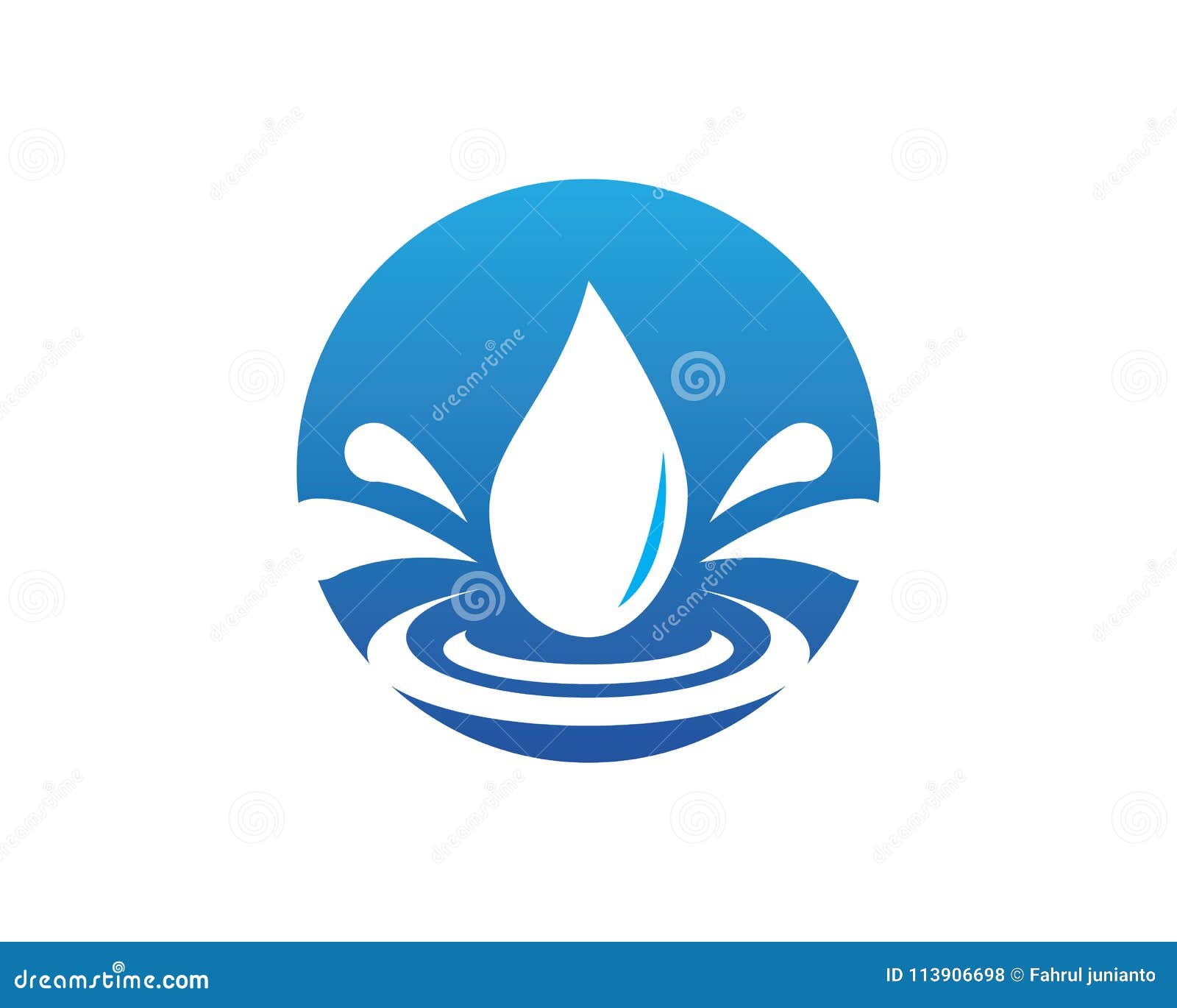 Water Drop Splash Logo Design Illustration Stock Vector - Illustration ...