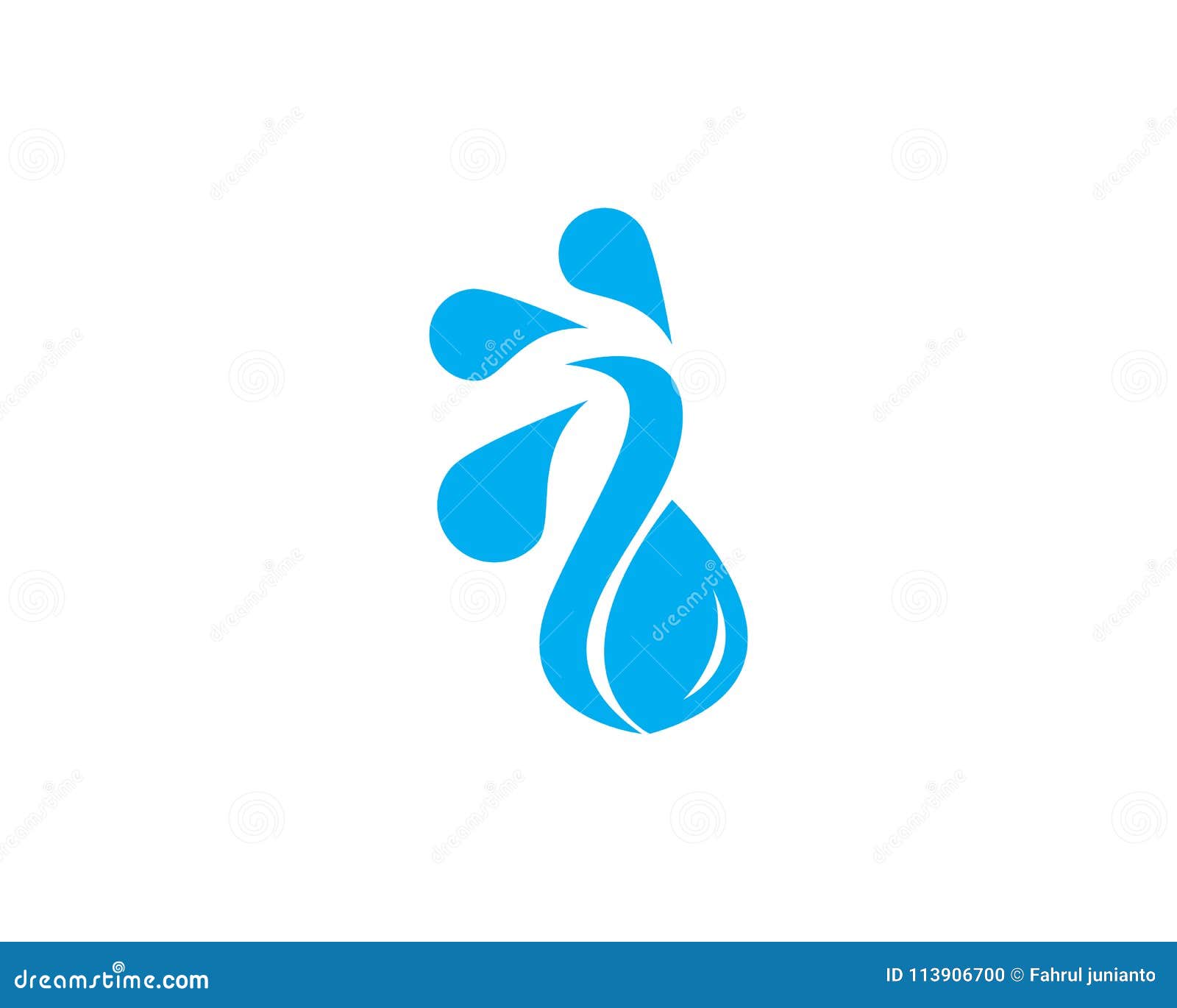 Water Drop Splash Logo Design Illustration Stock Vector - Illustration ...