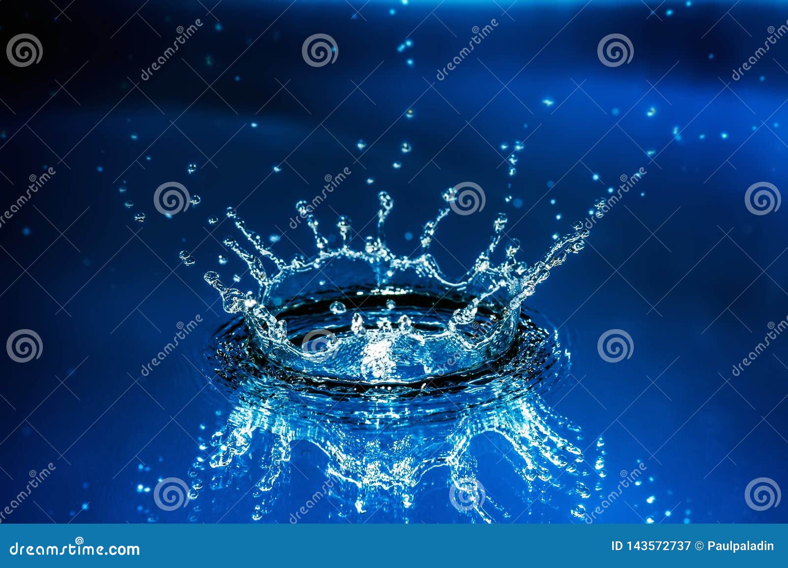 Water Drop Splash. Macro Shot Stock Image - Image of backgrounds, cool ...