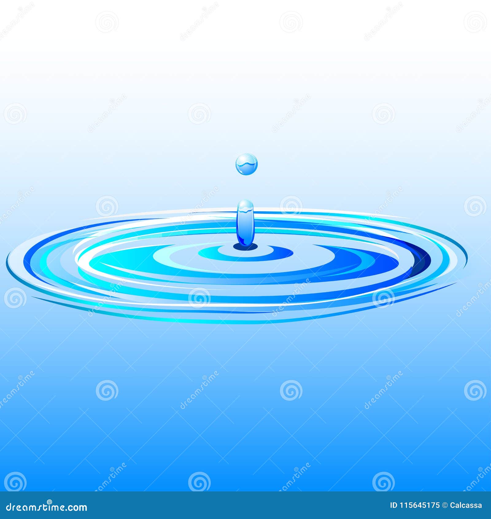 Water Ripple Royalty-Free Illustration | CartoonDealer.com #14545656