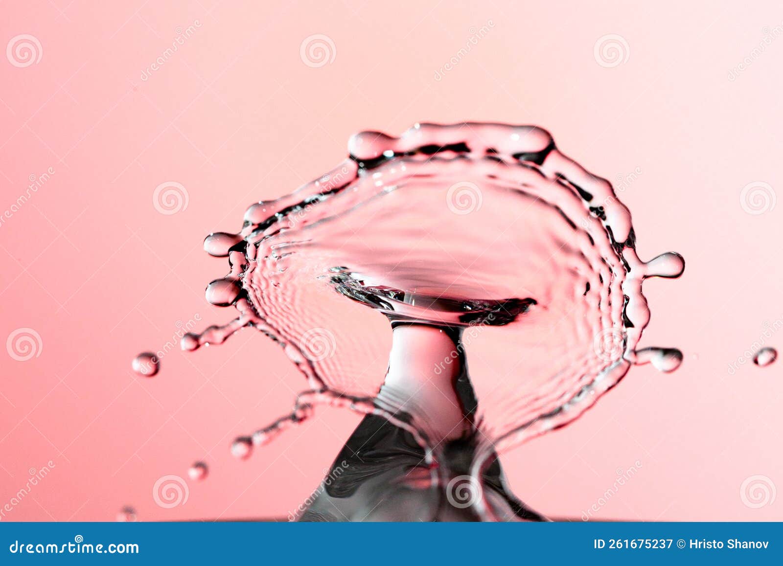 Water Drop Splash with Ripples on Water Surface Stock Image - Image of ...