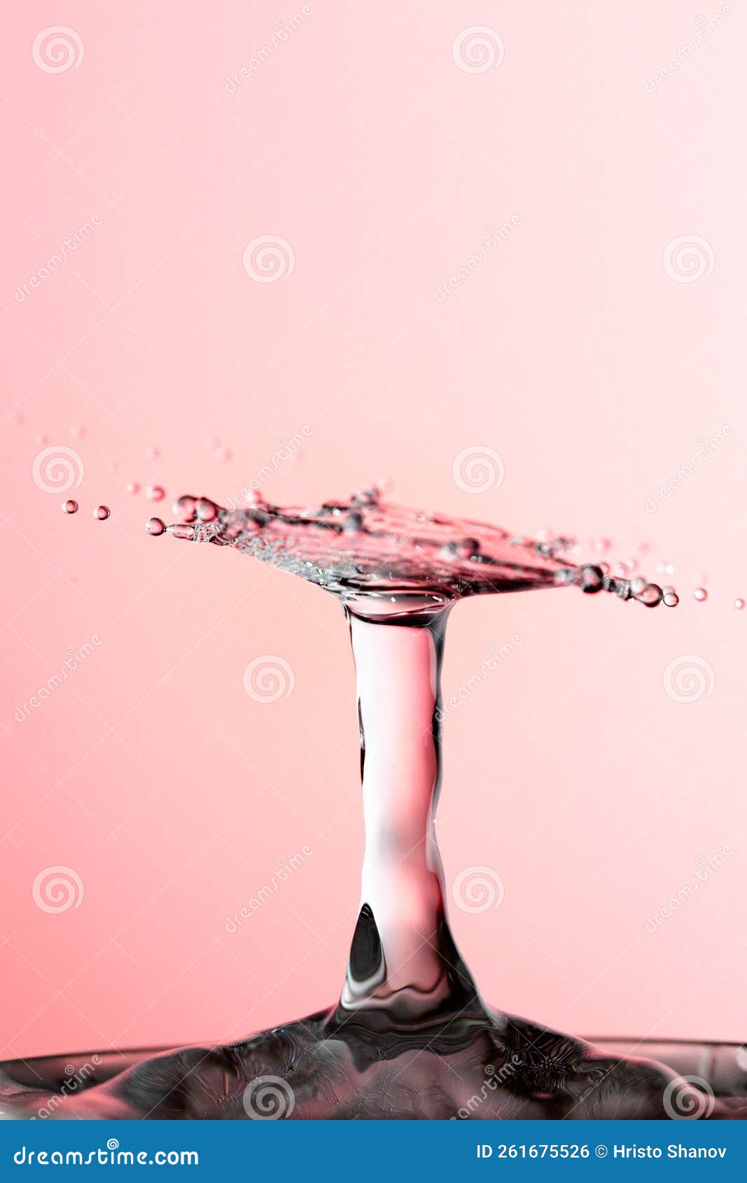 Water Drop Splash with Ripples on Water Surface Stock Photo - Image of ...