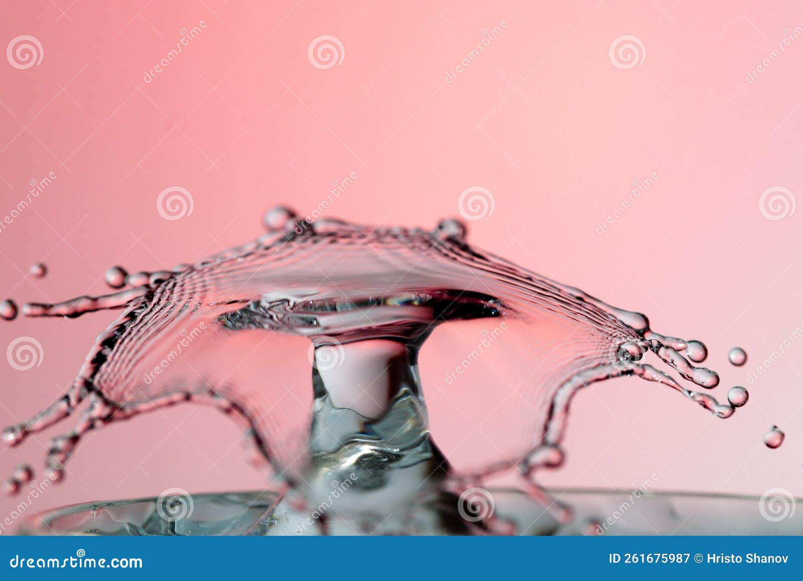Water Drop Splash with Ripples on Water Surface Stock Image - Image of ...
