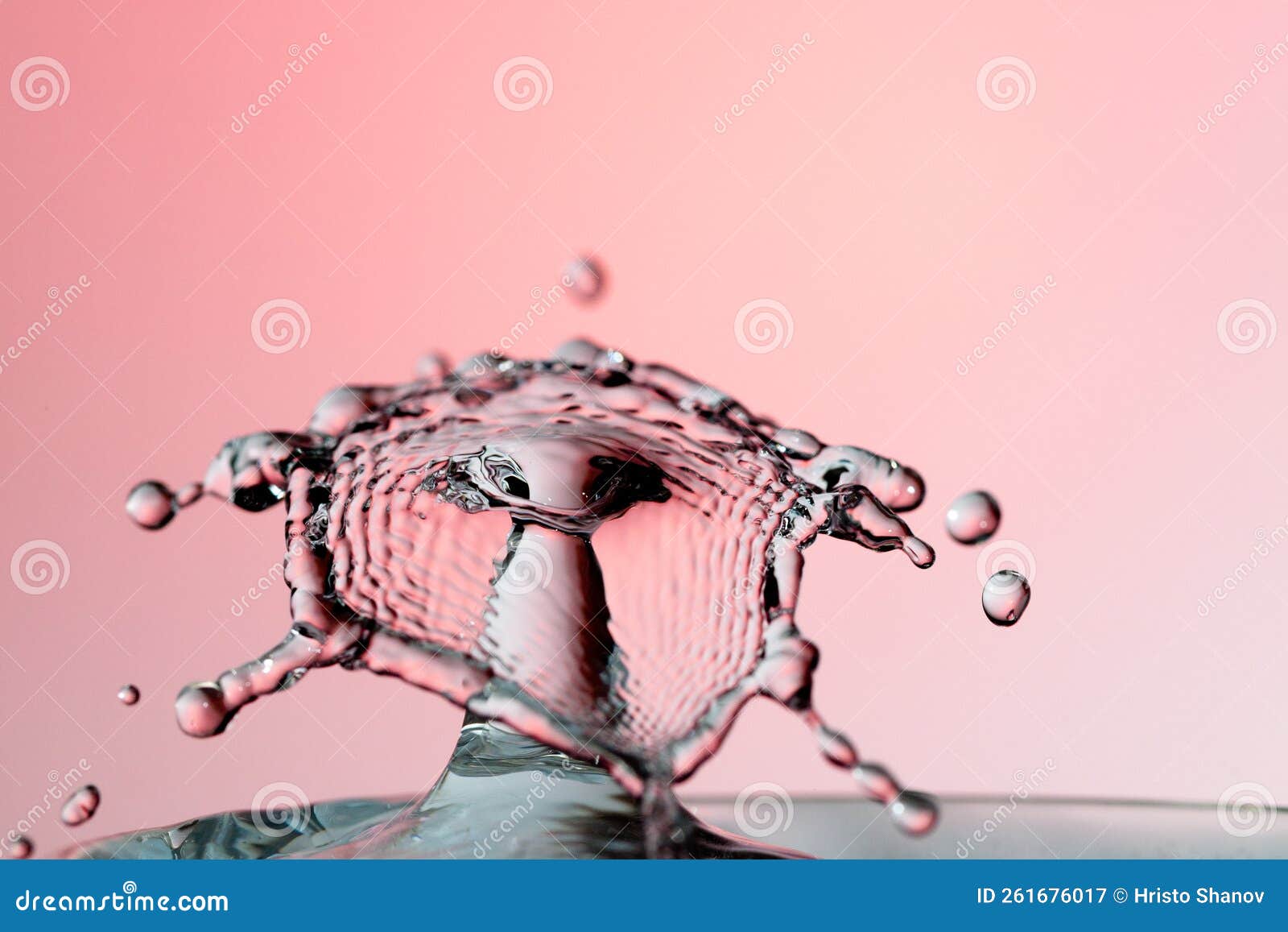 Water Drop Splash with Ripples on Water Surface Stock Image - Image of ...