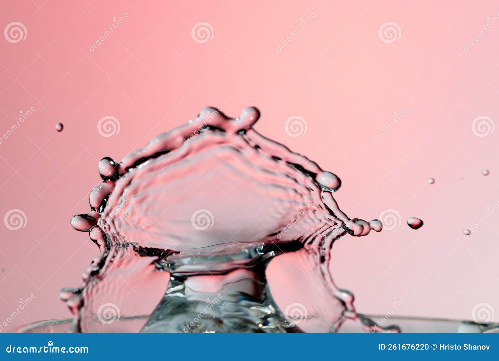 Water Drop Splash with Ripples on Water Surface Stock Photo - Image of ...