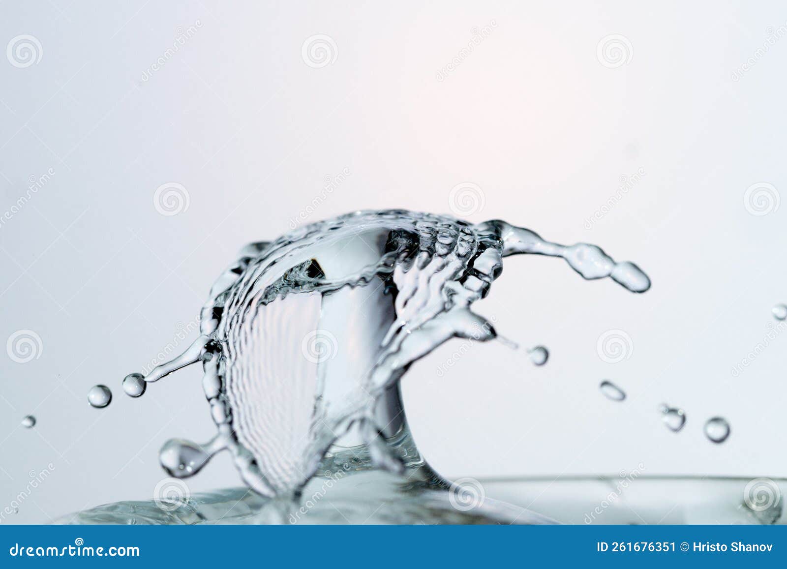 Water Drop Splash with Ripples on Water Surface Stock Image - Image of ...