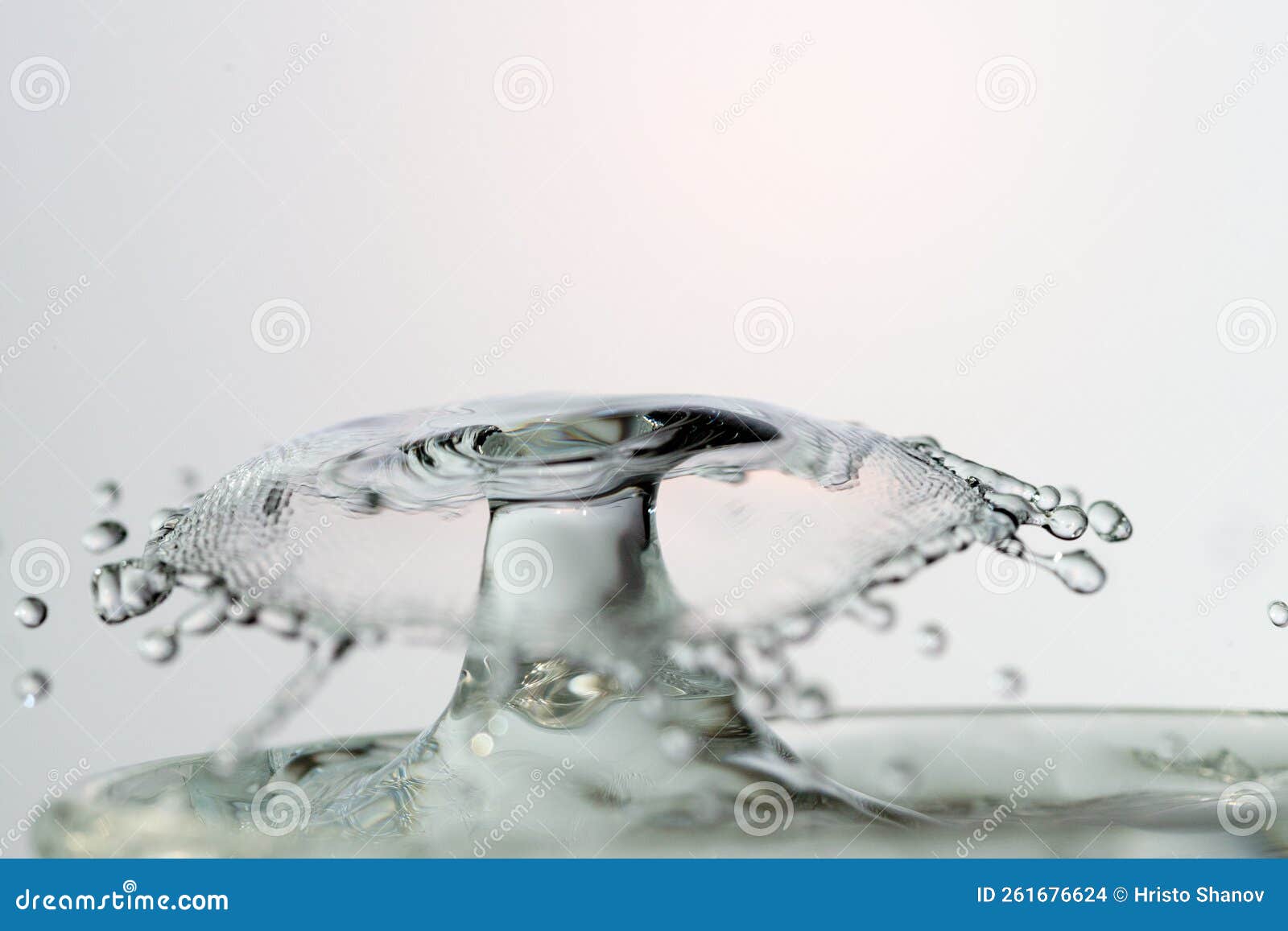 Water Drop Splash with Ripples on Water Surface Stock Photo - Image of ...