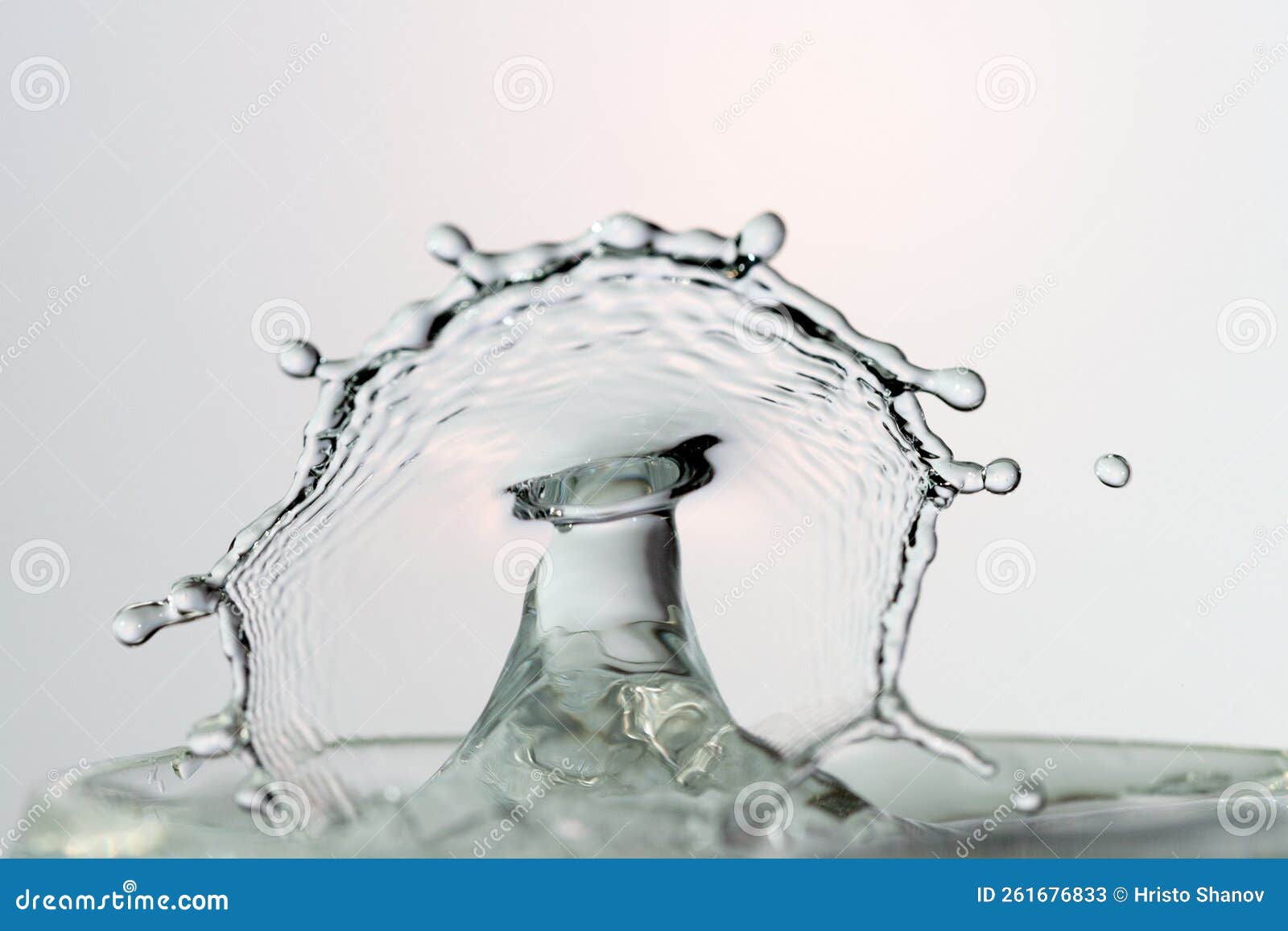 Water Drop Splash with Ripples on Water Surface Stock Image - Image of ...