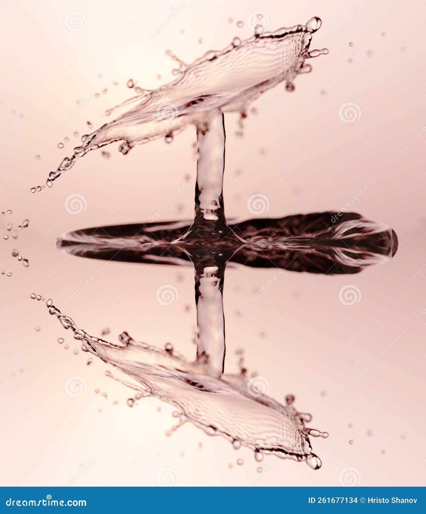 Water Drop Splash with Ripples on Water Surface Stock Photo - Image of ...