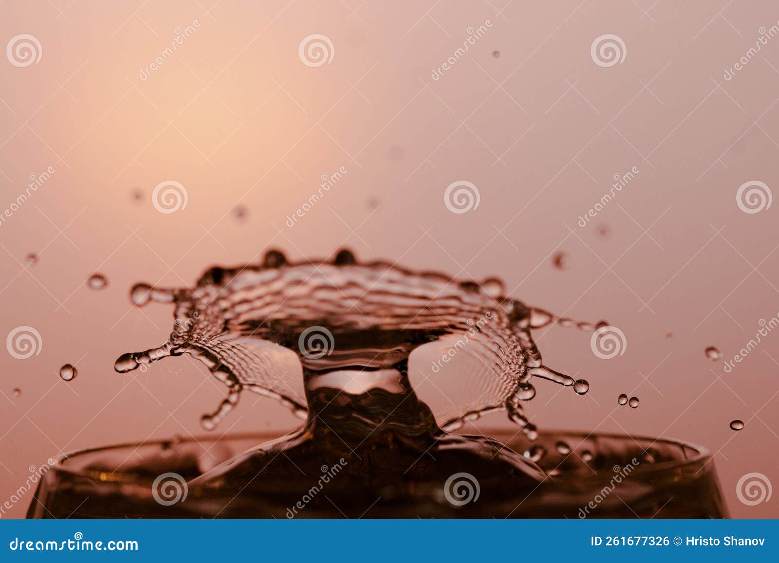Water Drop Splash with Ripples on Water Surface Stock Photo - Image of ...