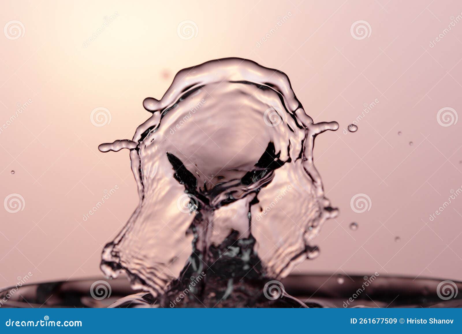 Water Drop Splash with Ripples on Water Surface Stock Image - Image of ...