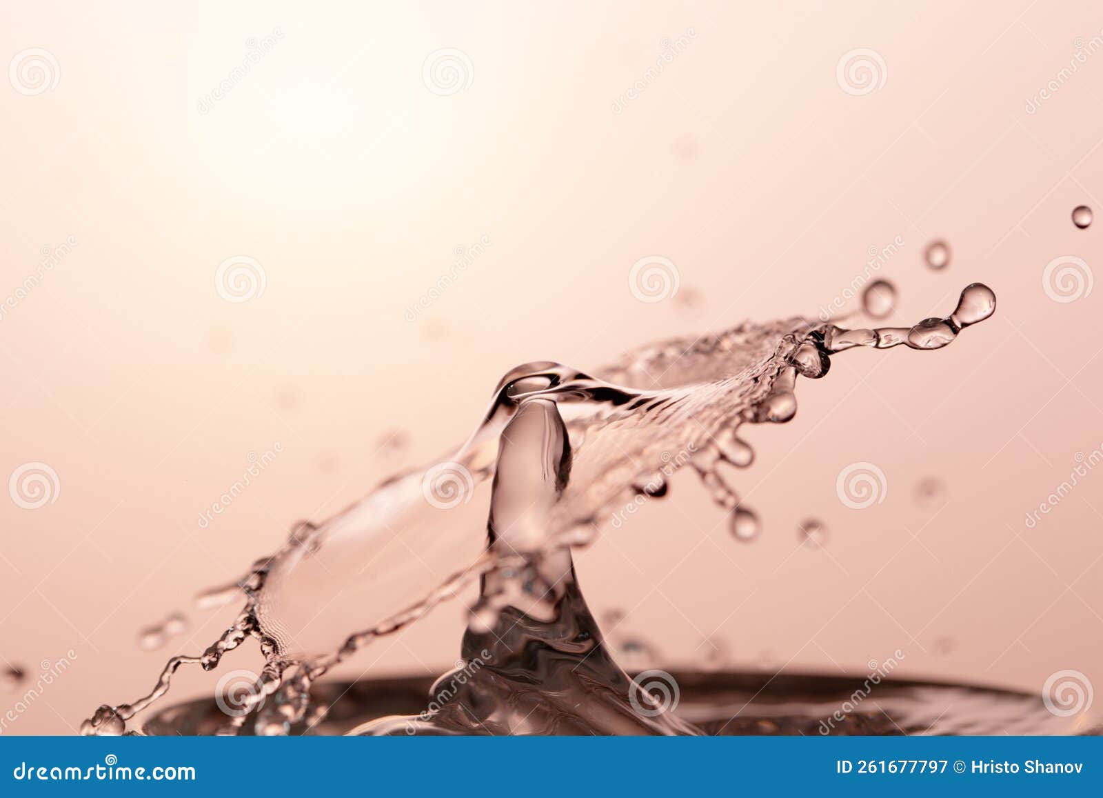 Water Drop Splash with Ripples on Water Surface Stock Image - Image of ...