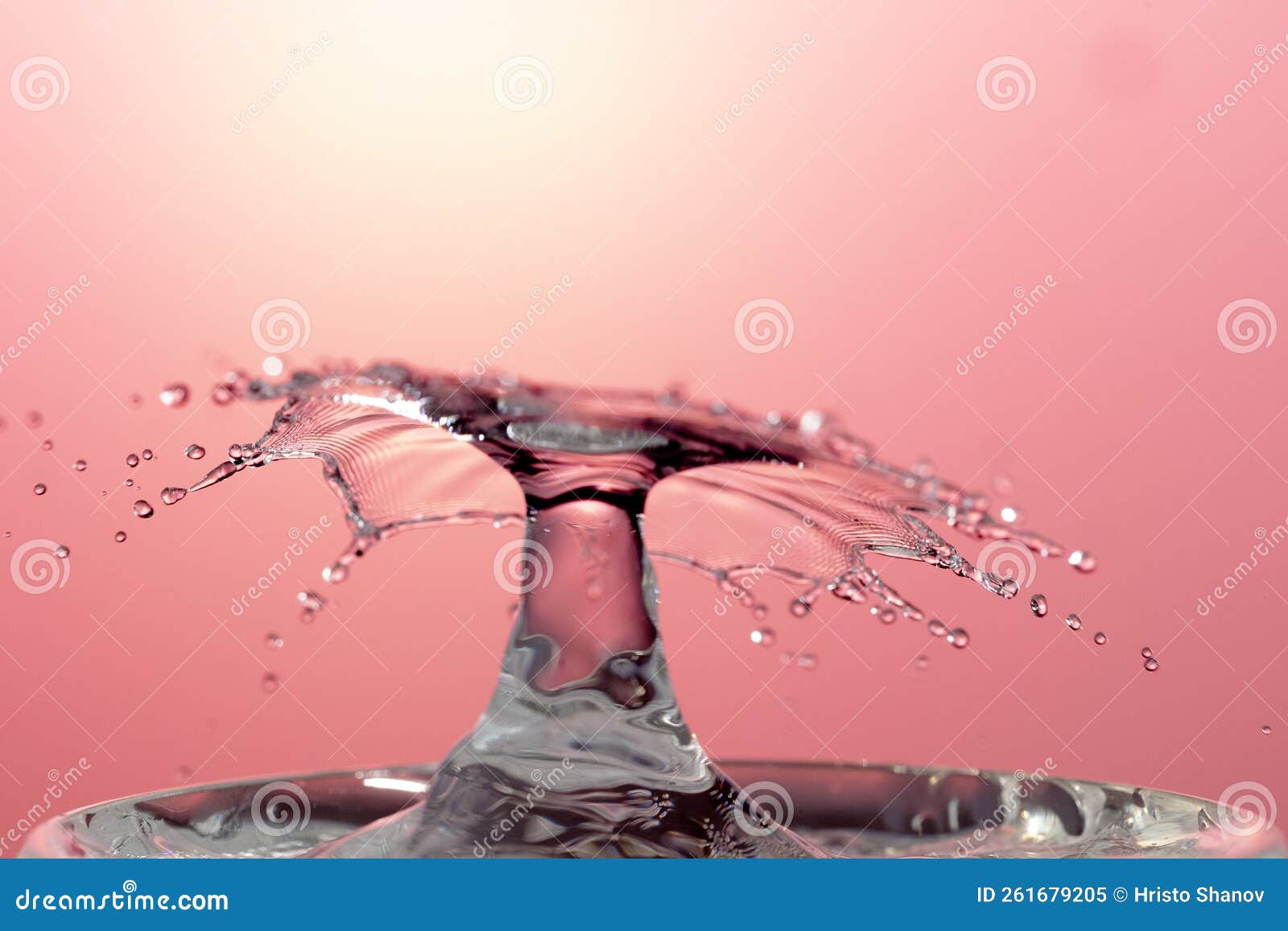 Water Drop Splash with Ripples on Water Surface Stock Image - Image of ...
