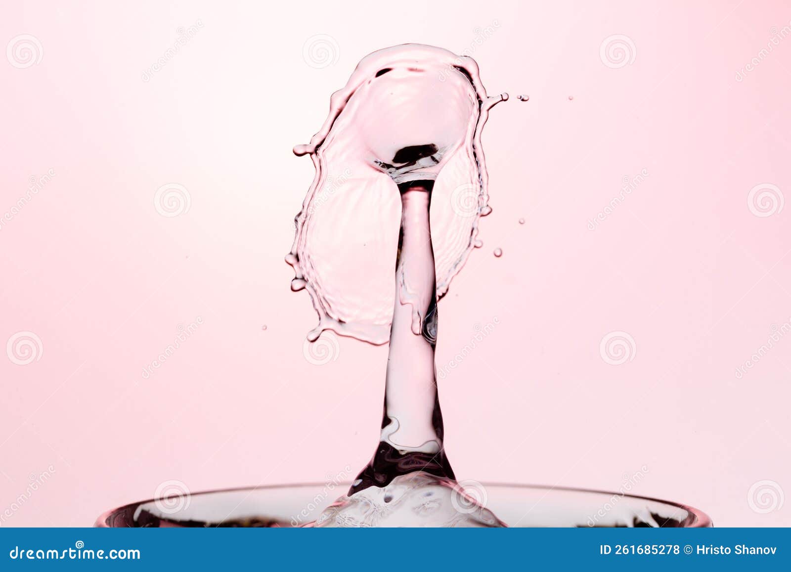 Water Drop Splash with Ripples on Water Surface Stock Photo - Image of ...