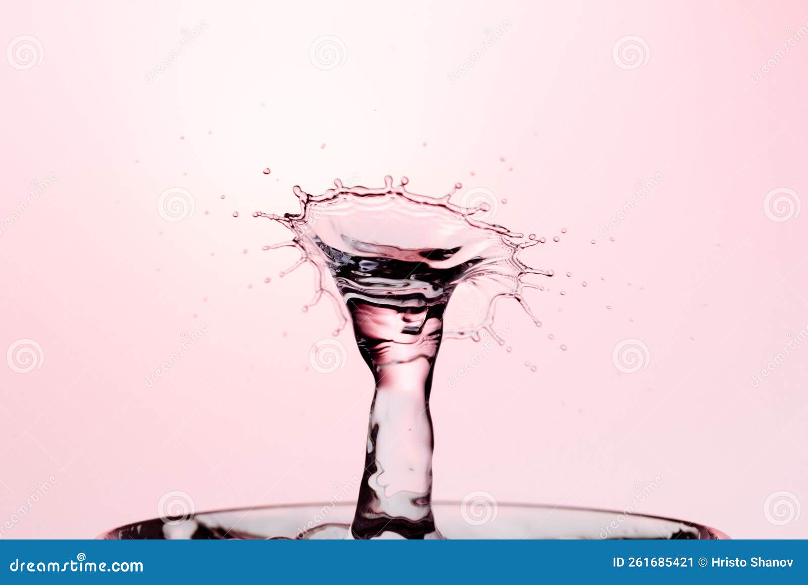 Water Drop Splash with Ripples on Water Surface Stock Image - Image of ...