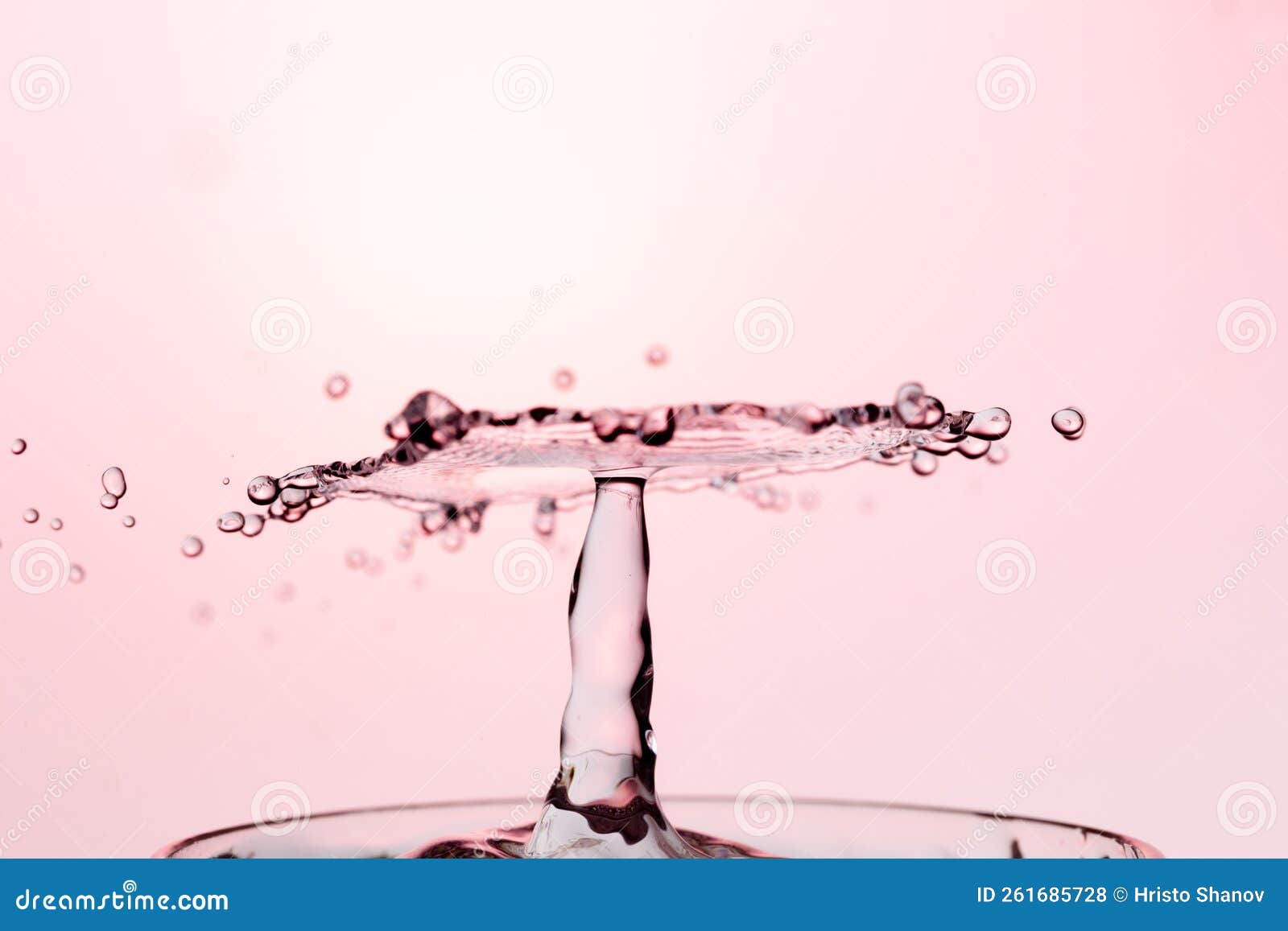 Water Drop Splash with Ripples on Water Surface Stock Photo - Image of ...