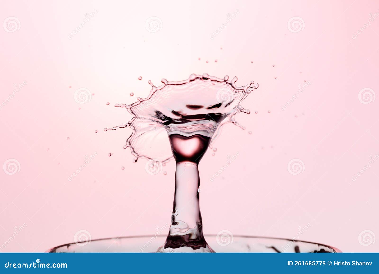 Water Drop Splash with Ripples on Water Surface Stock Image - Image of ...