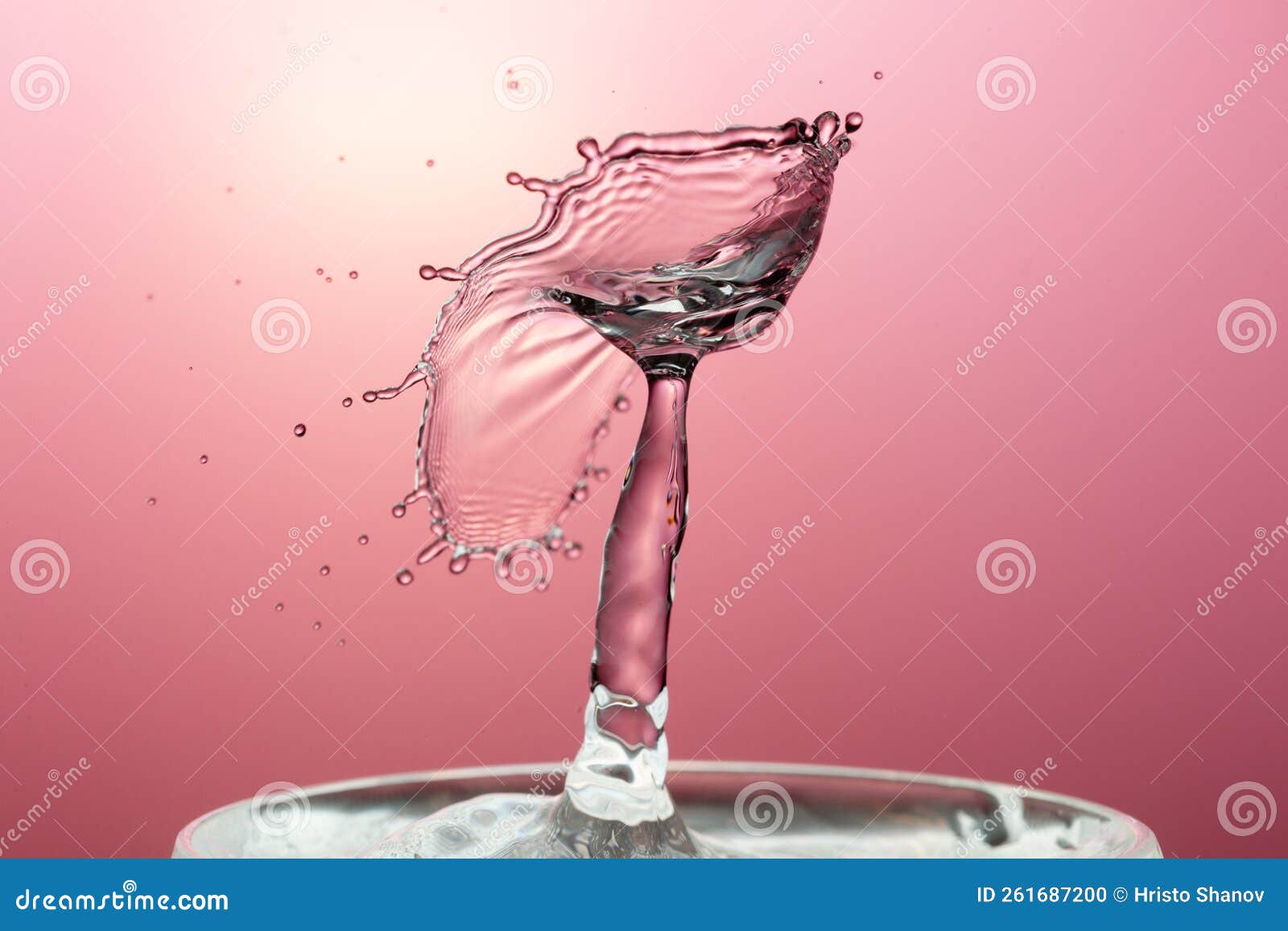 Water Drop Splash with Ripples on Water Surface Stock Photo - Image of ...