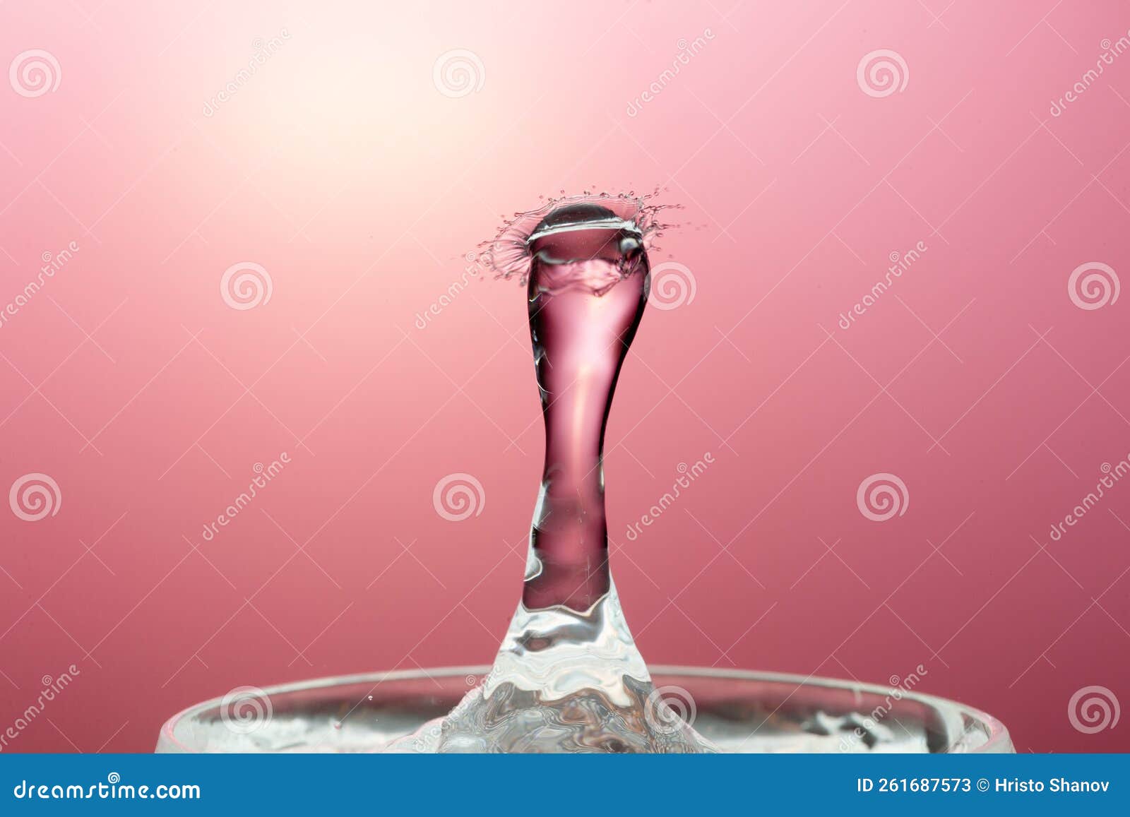 Water Drop Splash with Ripples on Water Surface Stock Image - Image of ...