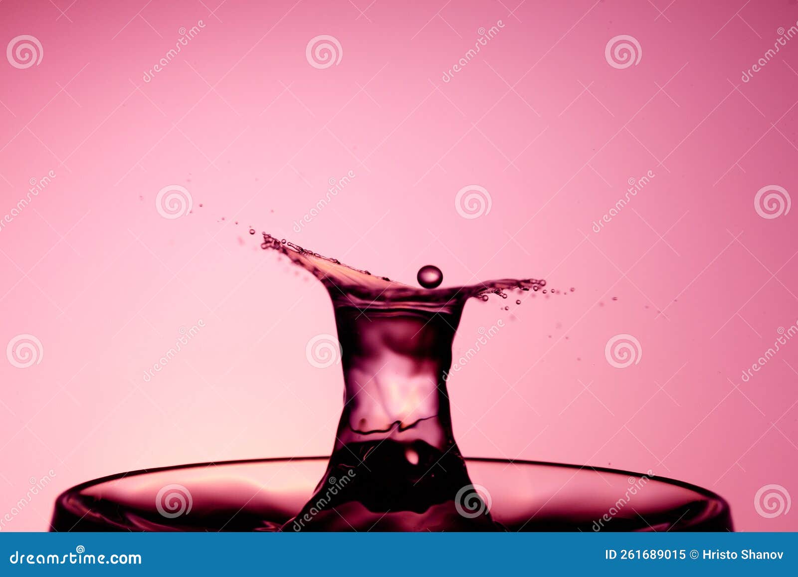 Water Drop Splash with Ripples on Water Surface Stock Image - Image of ...