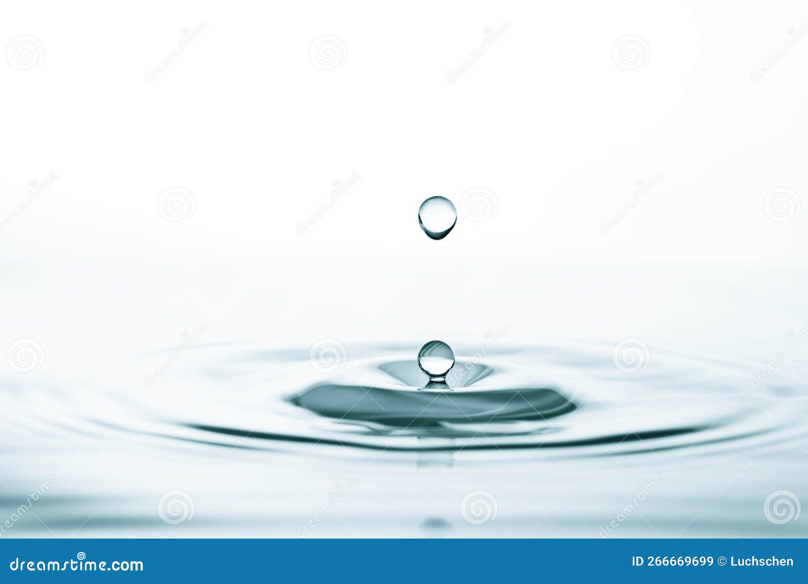 Water Drop Splash on Smooth Surface Stock Image - Image of cool, water ...