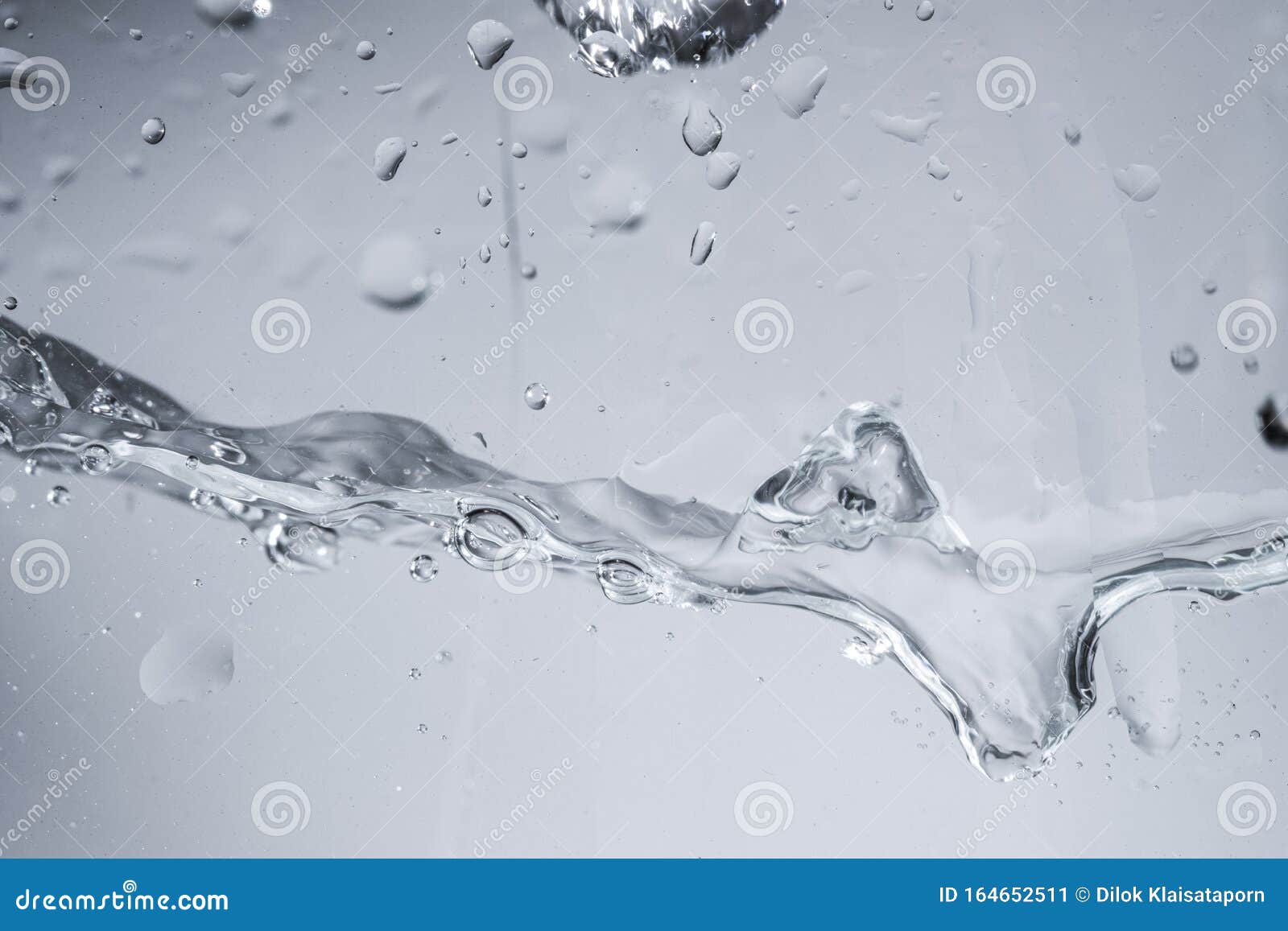 Water Drop Splash on Water Surface. Stock Image - Image of light ...