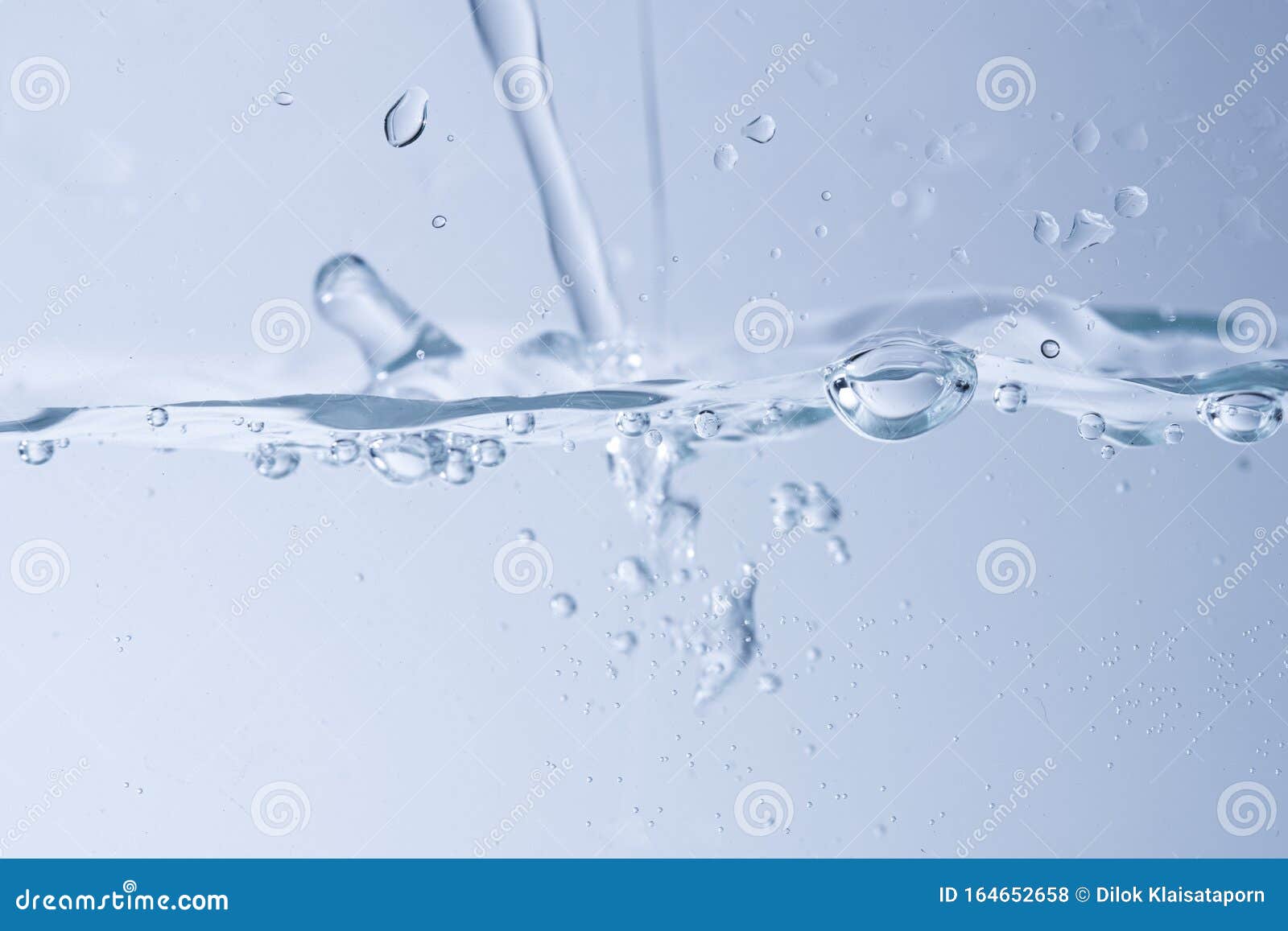Water Drop Splash on Water Surface. Stock Photo - Image of clear ...