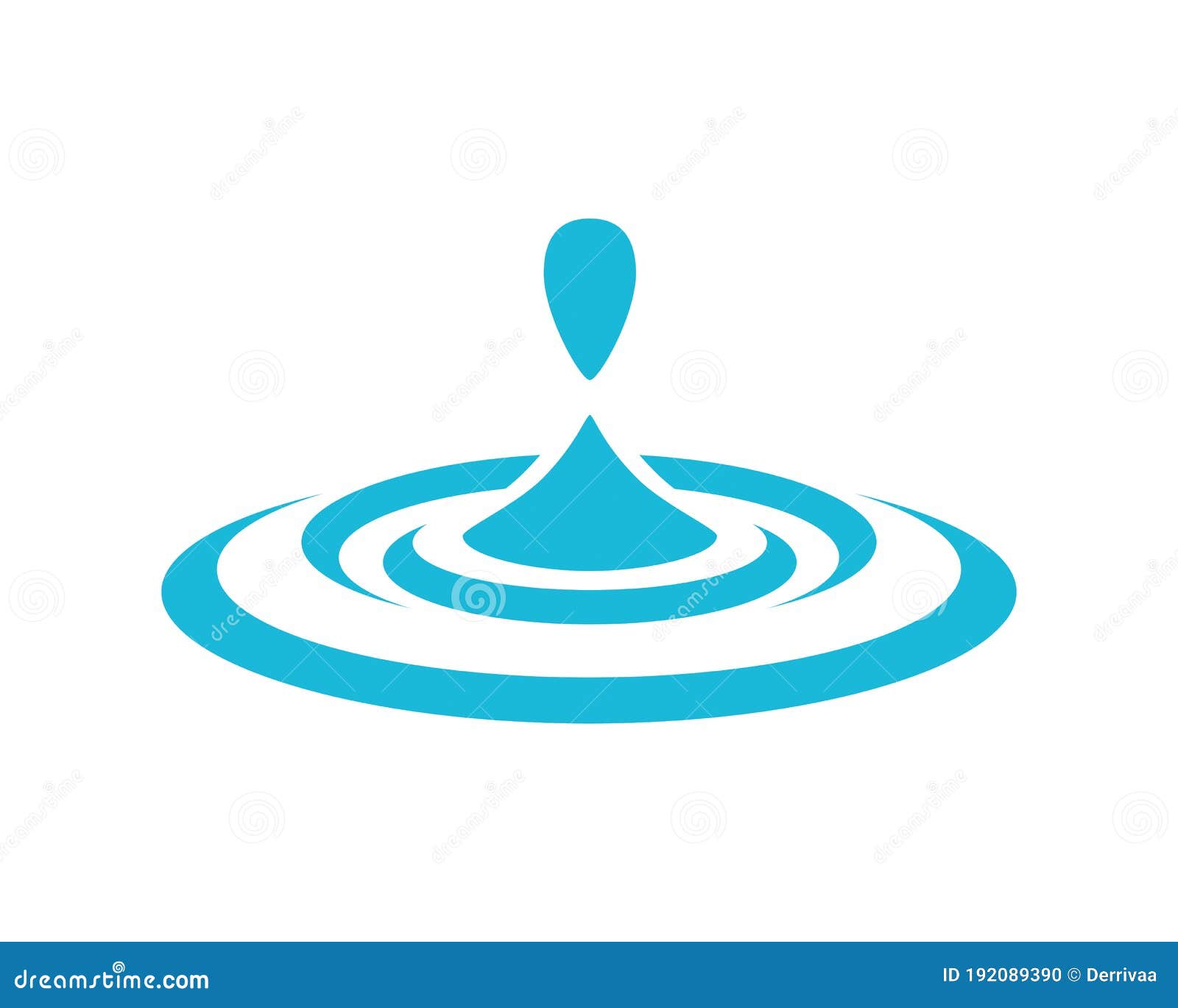 Water Drop and Water Splash Symbol Stock Vector - Illustration of drink ...