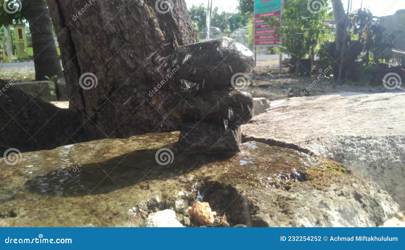 Water Drop on stack rock. stock footage. Video of heavy - 232254252