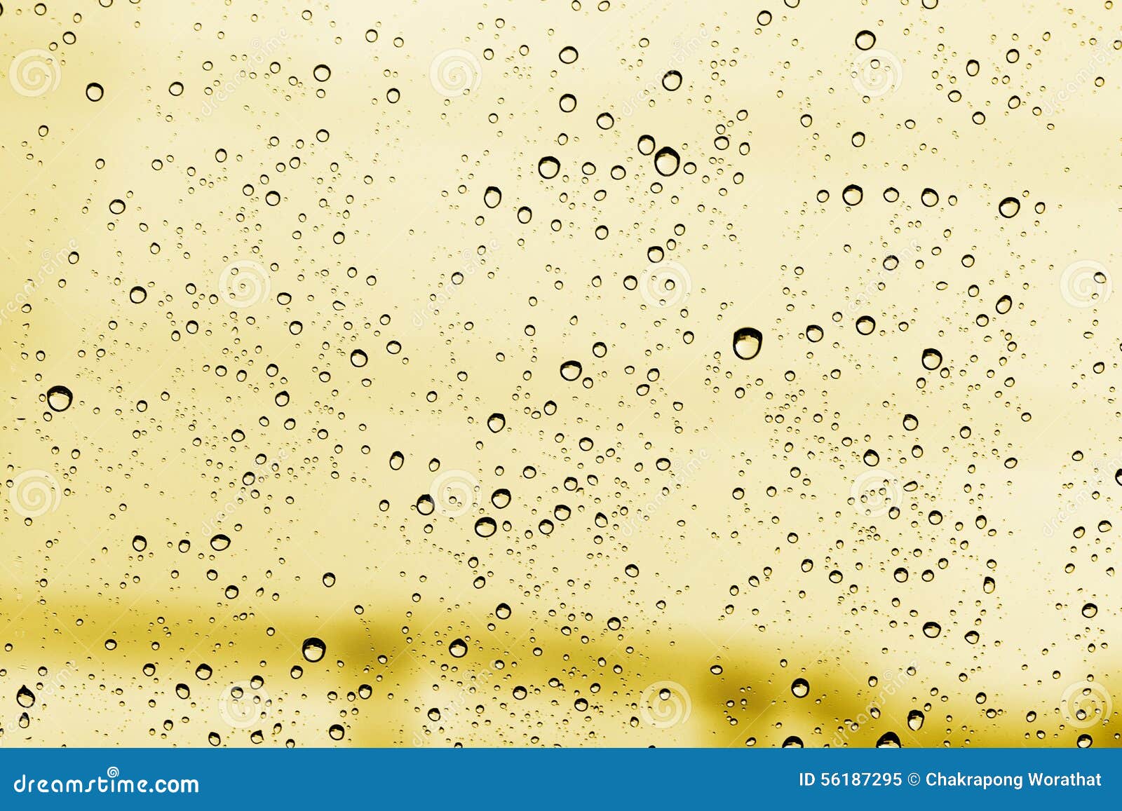 Water Drop Sunset Glass Mirror Background. Stock Image - Image of black ...