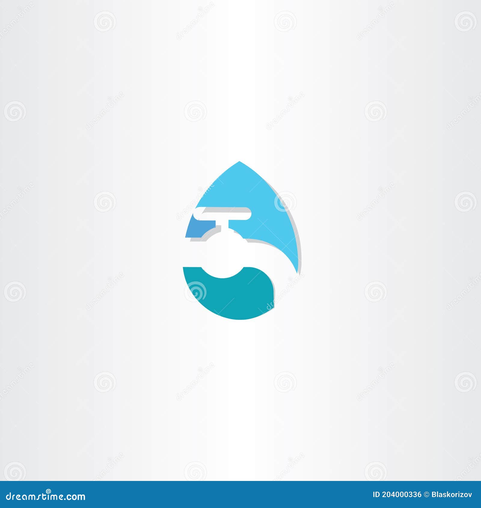 Water Drop with Tap Logo Icon Symbol Stock Vector - Illustration of ...