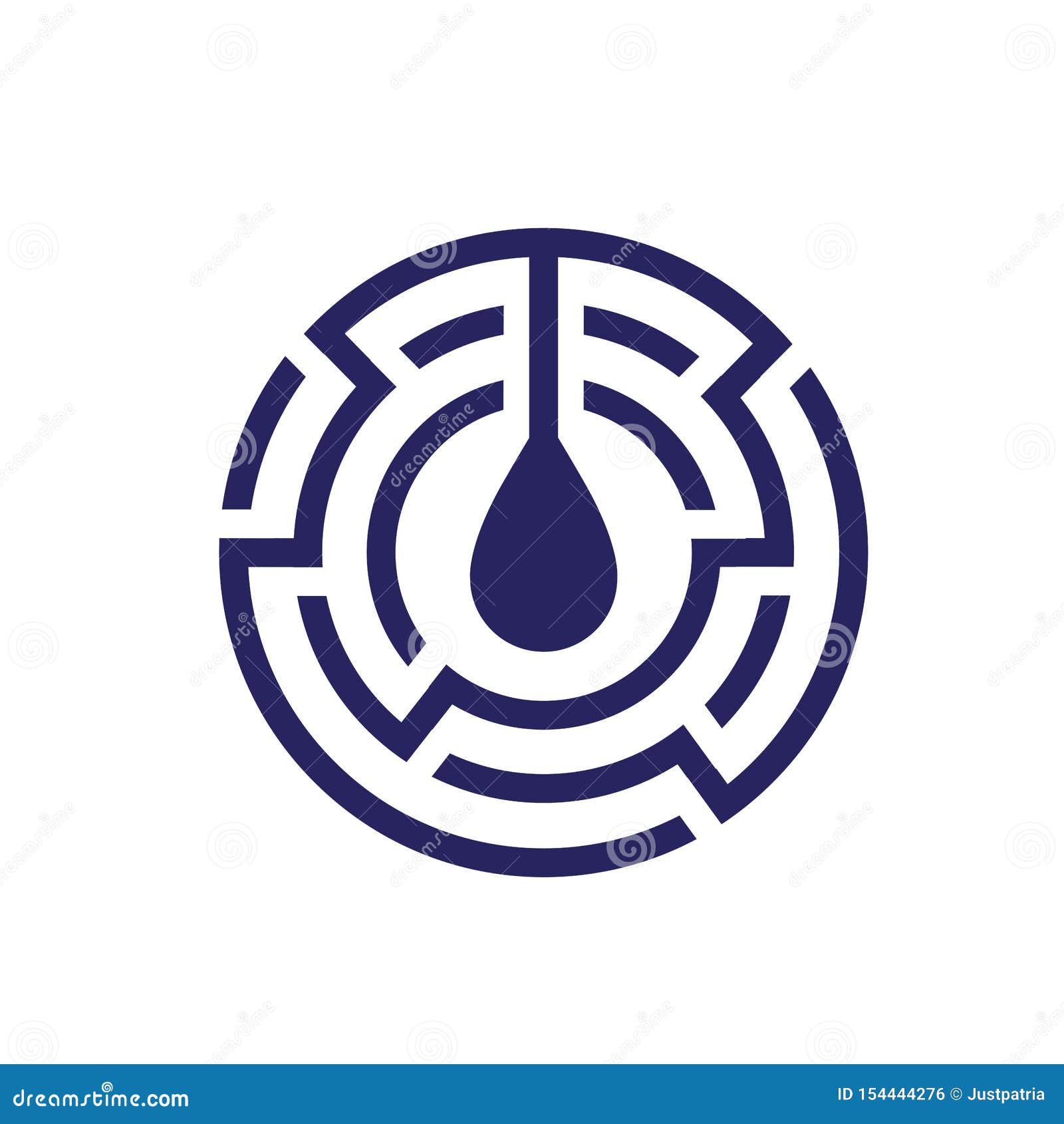 Water Drop Technology Network Connection Logo Design Inspiration Stock ...