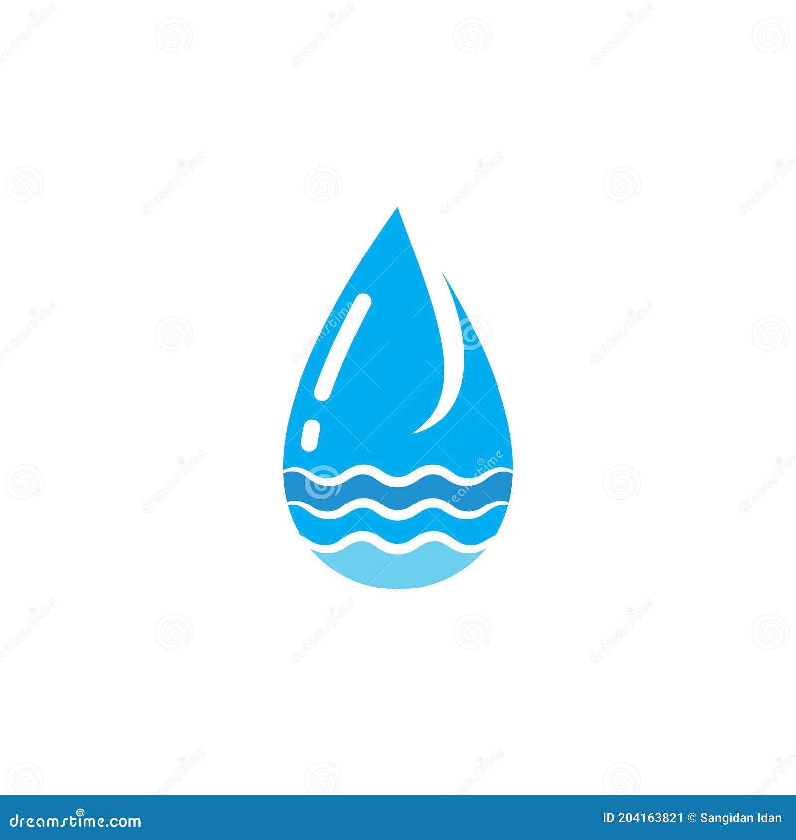 Water Drop Template Vector Illustration Stock Vector - Illustration of ...