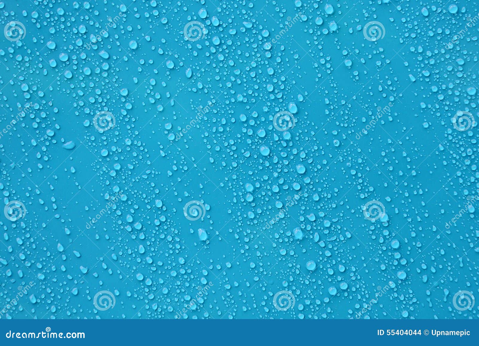 Water Drop Texture on Blue Background. Stock Photo - Image of color ...