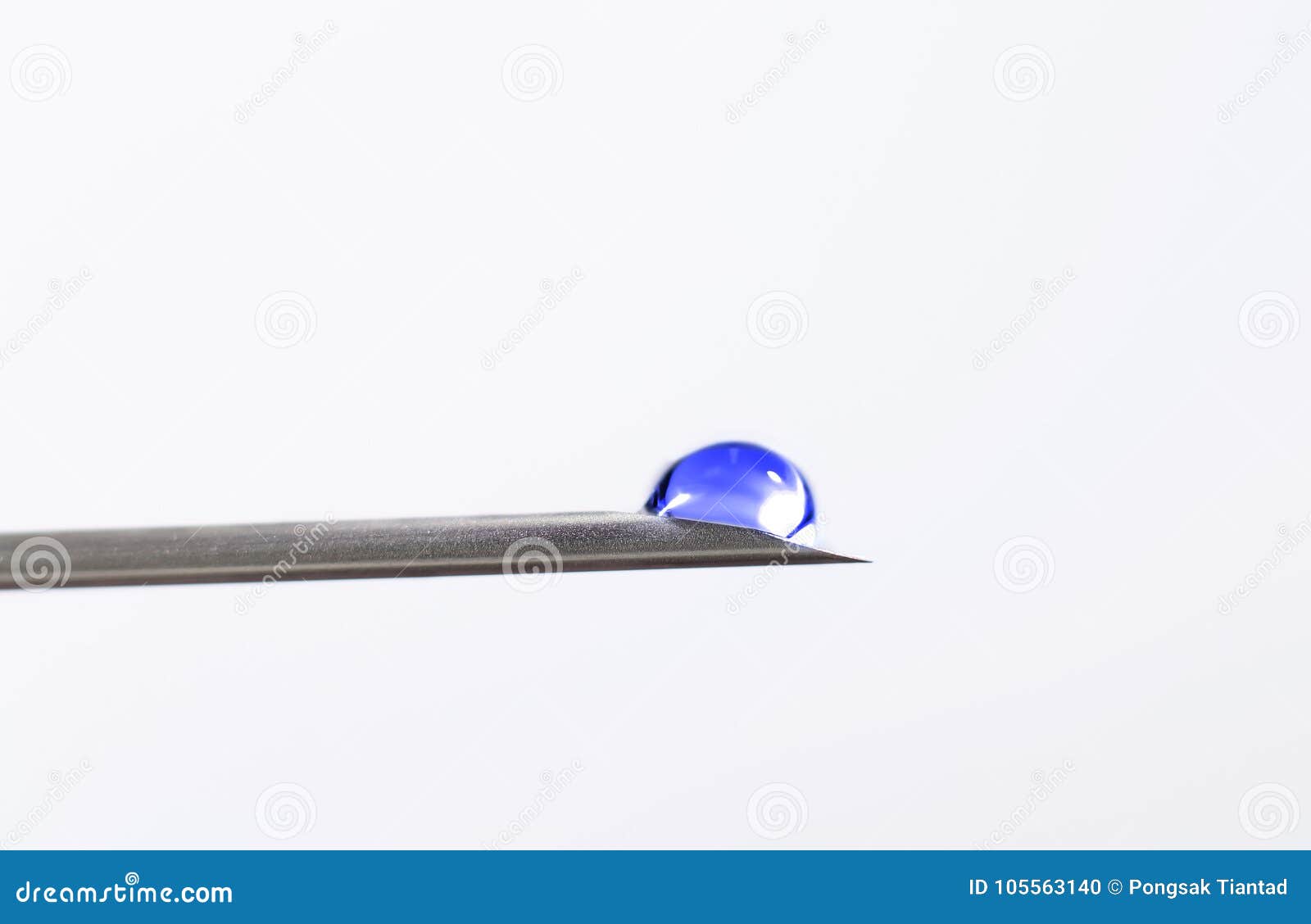 Water Drop on the Tip of the Syringe. Stock Photo - Image of clinic ...