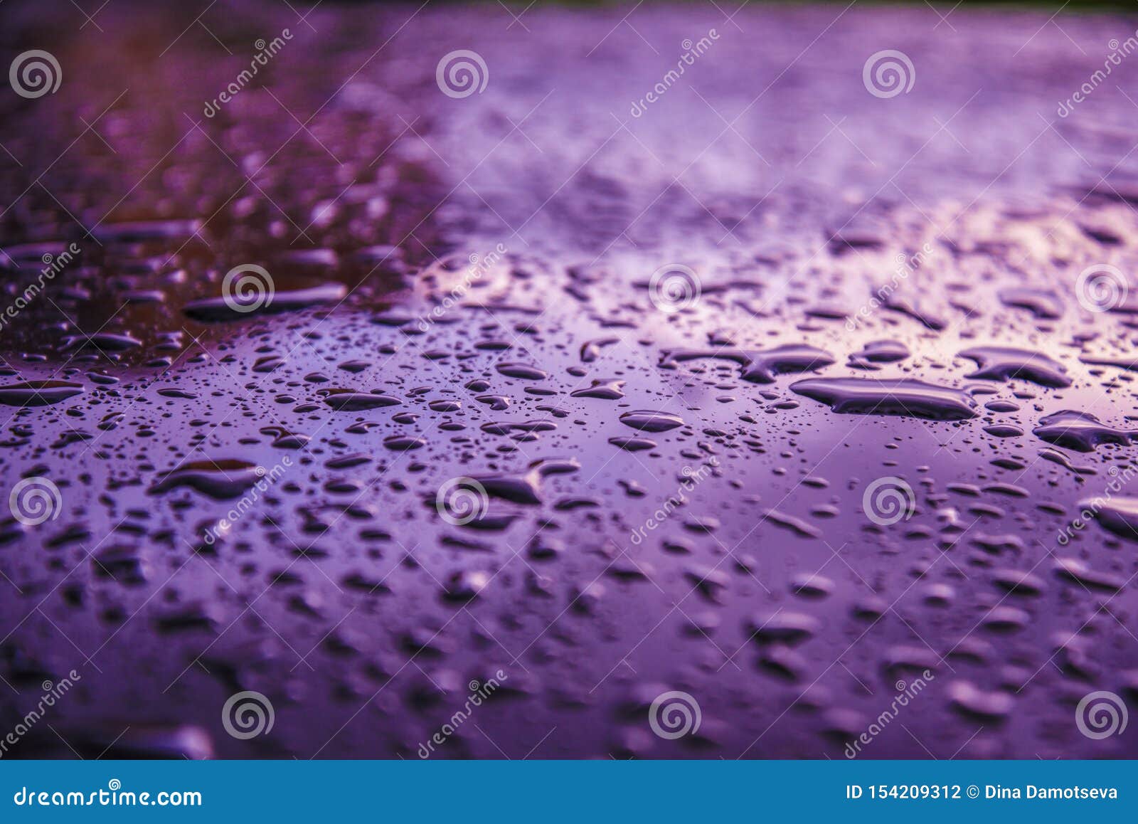 Water Drop on Transparent Background. All Shades of Blue Stock Photo ...