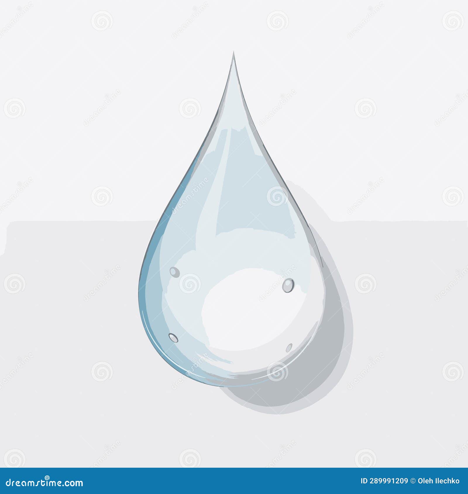 Water Drop Vector Flat Minimalistic Isolated Illustration Stock ...