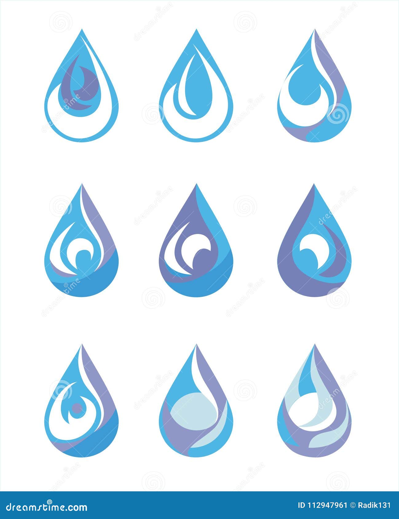 Water drop stock vector. Illustration of element, falling - 112947961