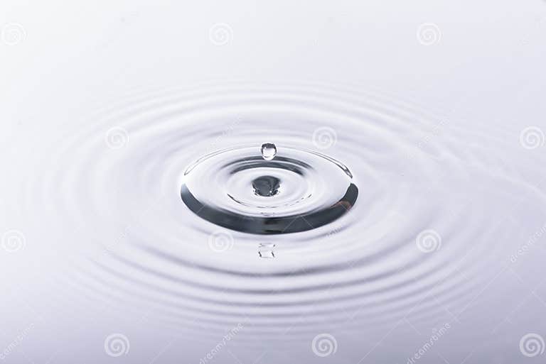 Water Drop and Water Reflection Stock Photo - Image of environment ...