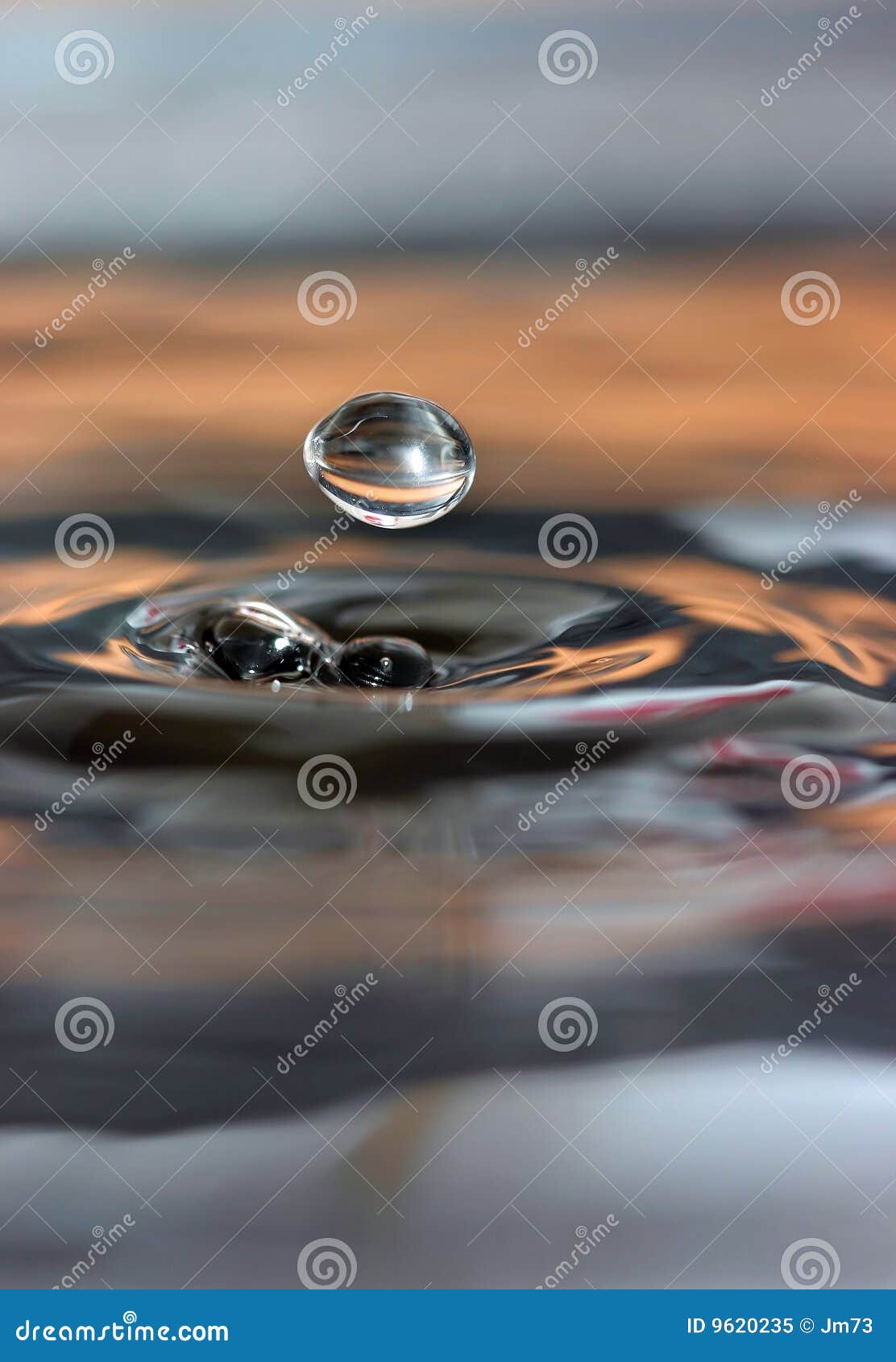 Water drop and water rings stock image. Image of events - 9620235