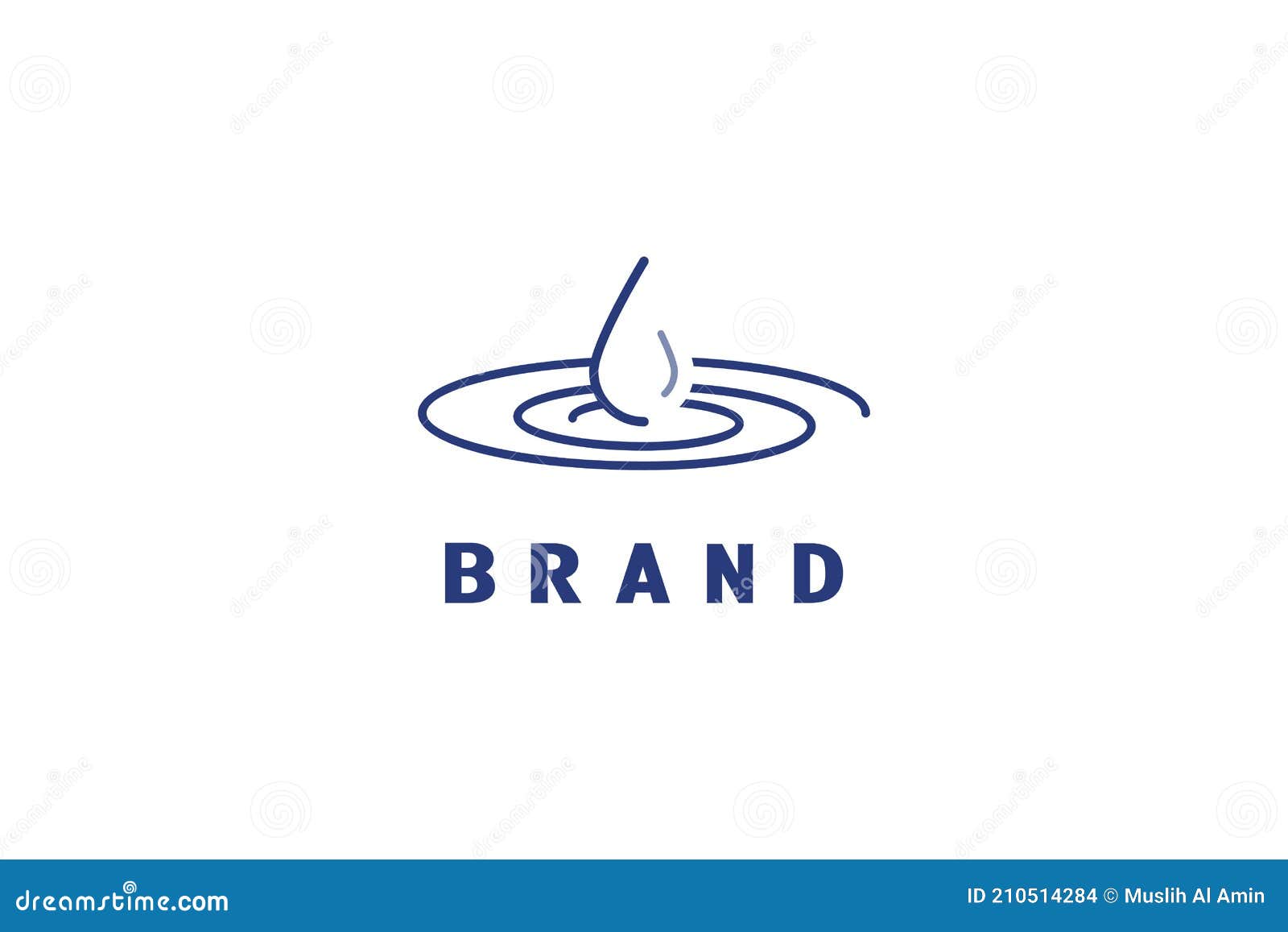Water Drop Wave Logo stock vector. Illustration of corporate - 210514284