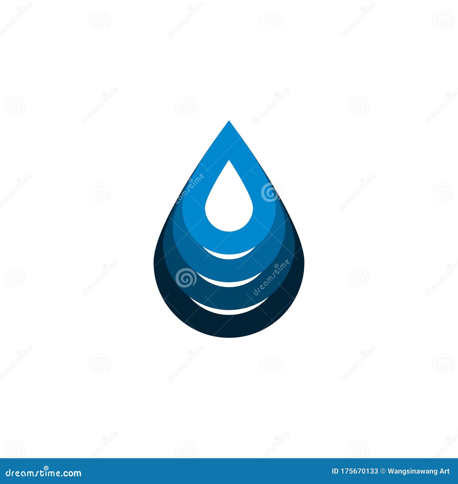 Water Drop, Wave Logo Ideas. Inspiration Logo Design. Template Vector ...
