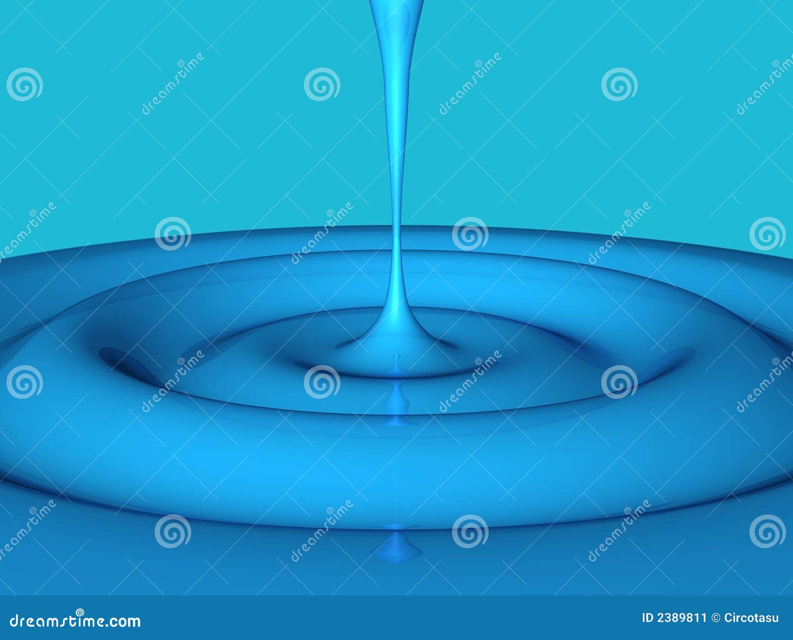 Water drop , wave ripples stock illustration. Illustration of blue ...
