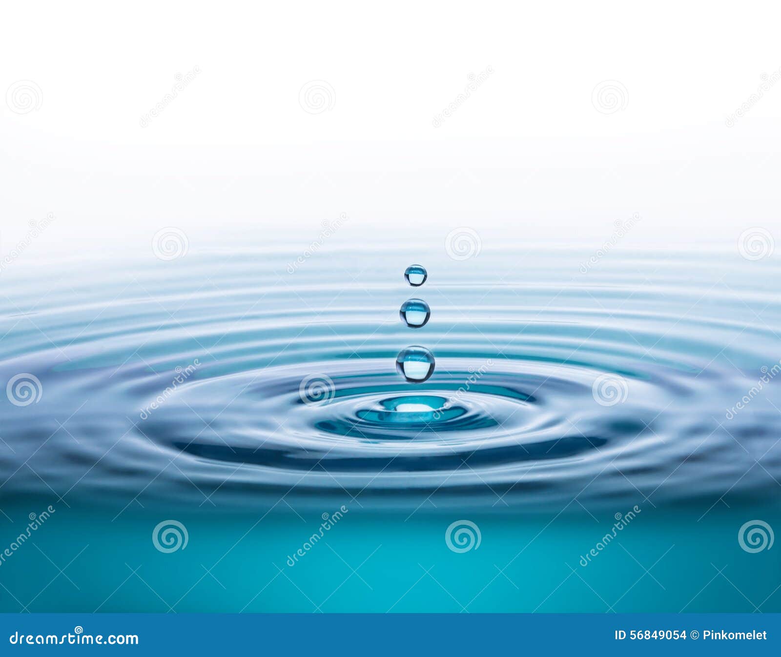 Water Drop with White Background and Copy Space Stock Photo - Image of ...