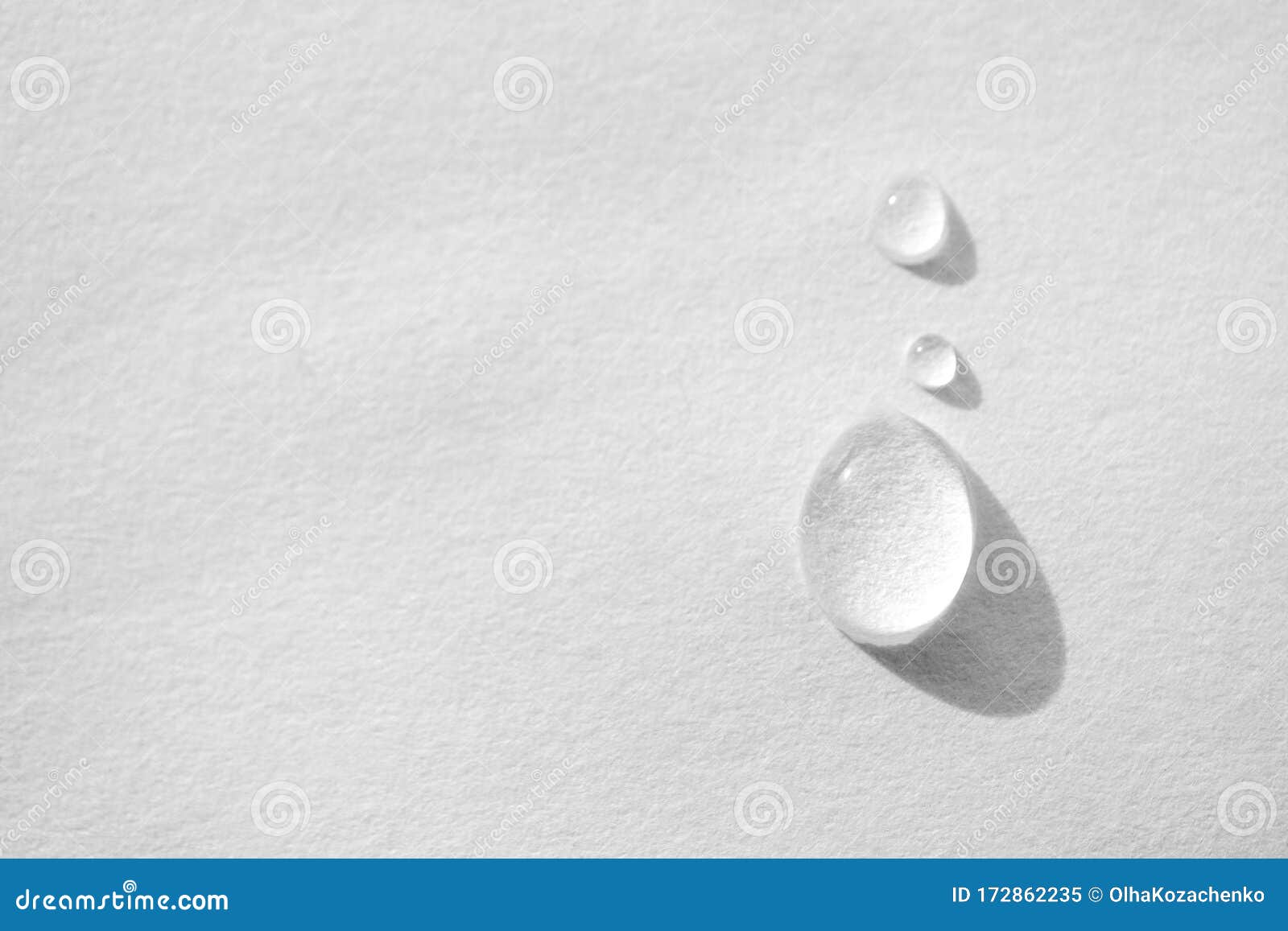 Water Drop On Paper