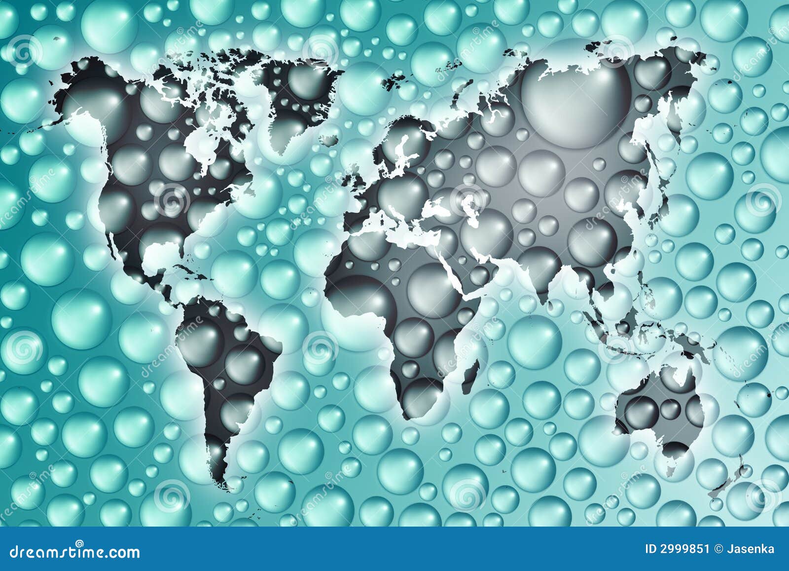 Water drop world stock illustration. Illustration of drop - 2999851