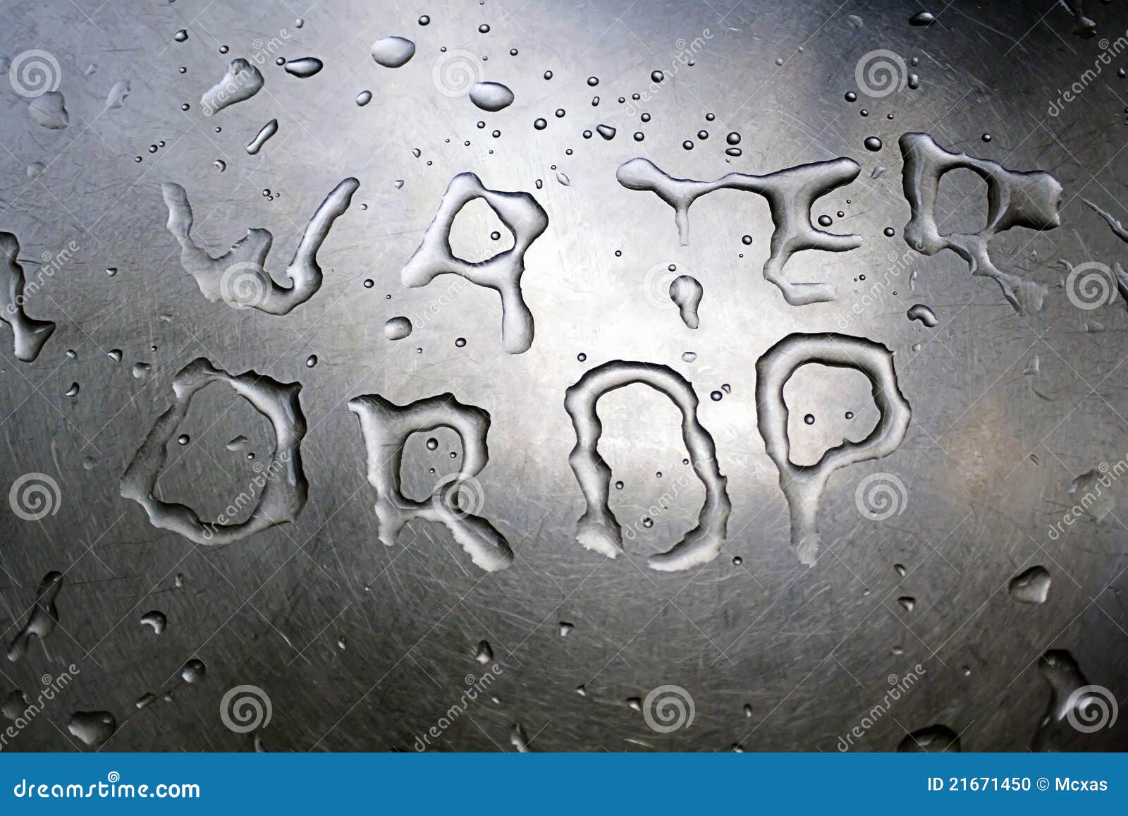 Water Drop Written with Water Stock Photo - Image of letters, ecology ...