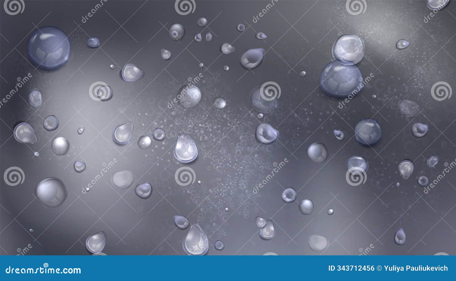 Realistic Raindrop On The Transparent Background. Vector Illustration ...