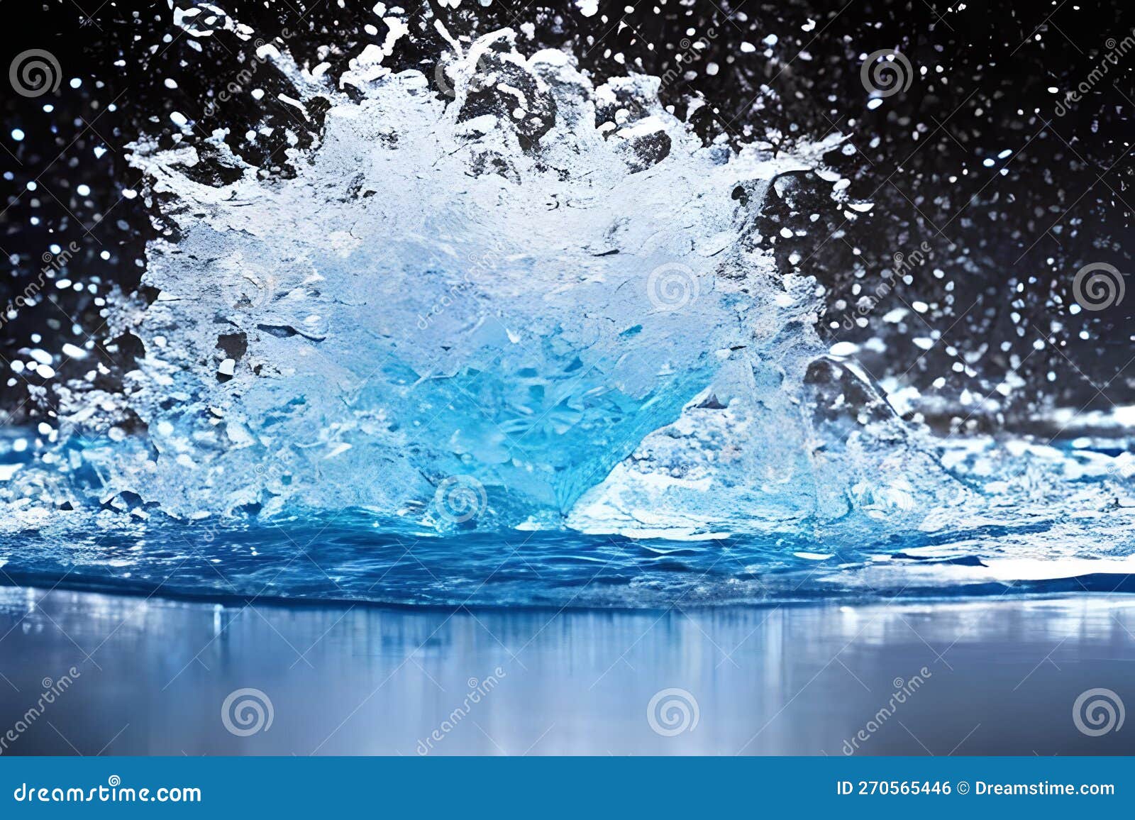 Water Droplet or Water Drop at the Surface of the Water. Water Splash ...